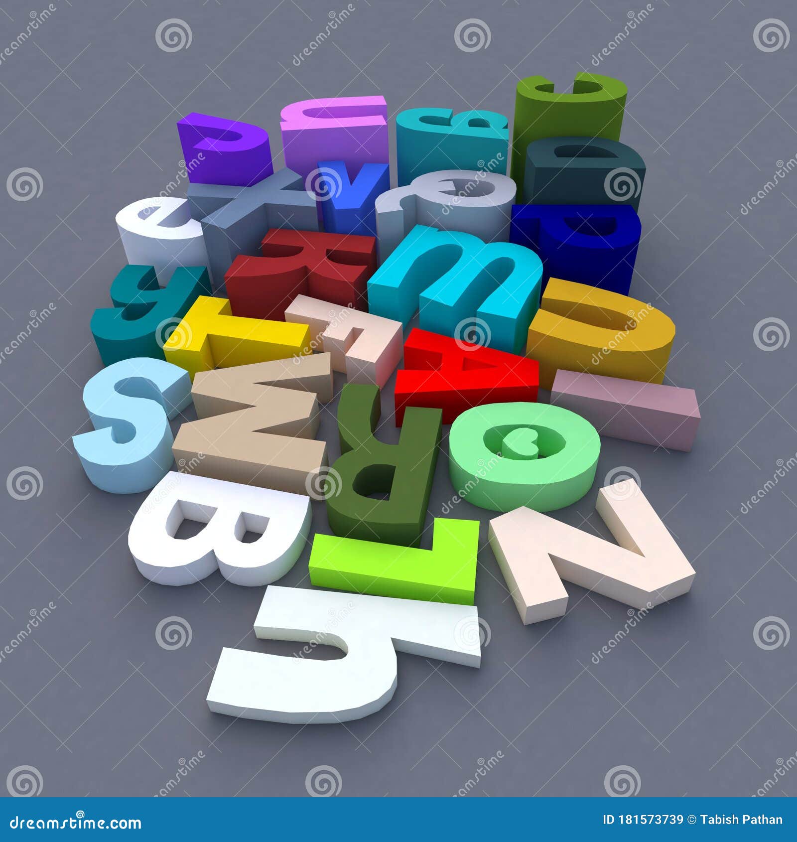 Multi Colored Alphabets stock illustration. Illustration of multi ...