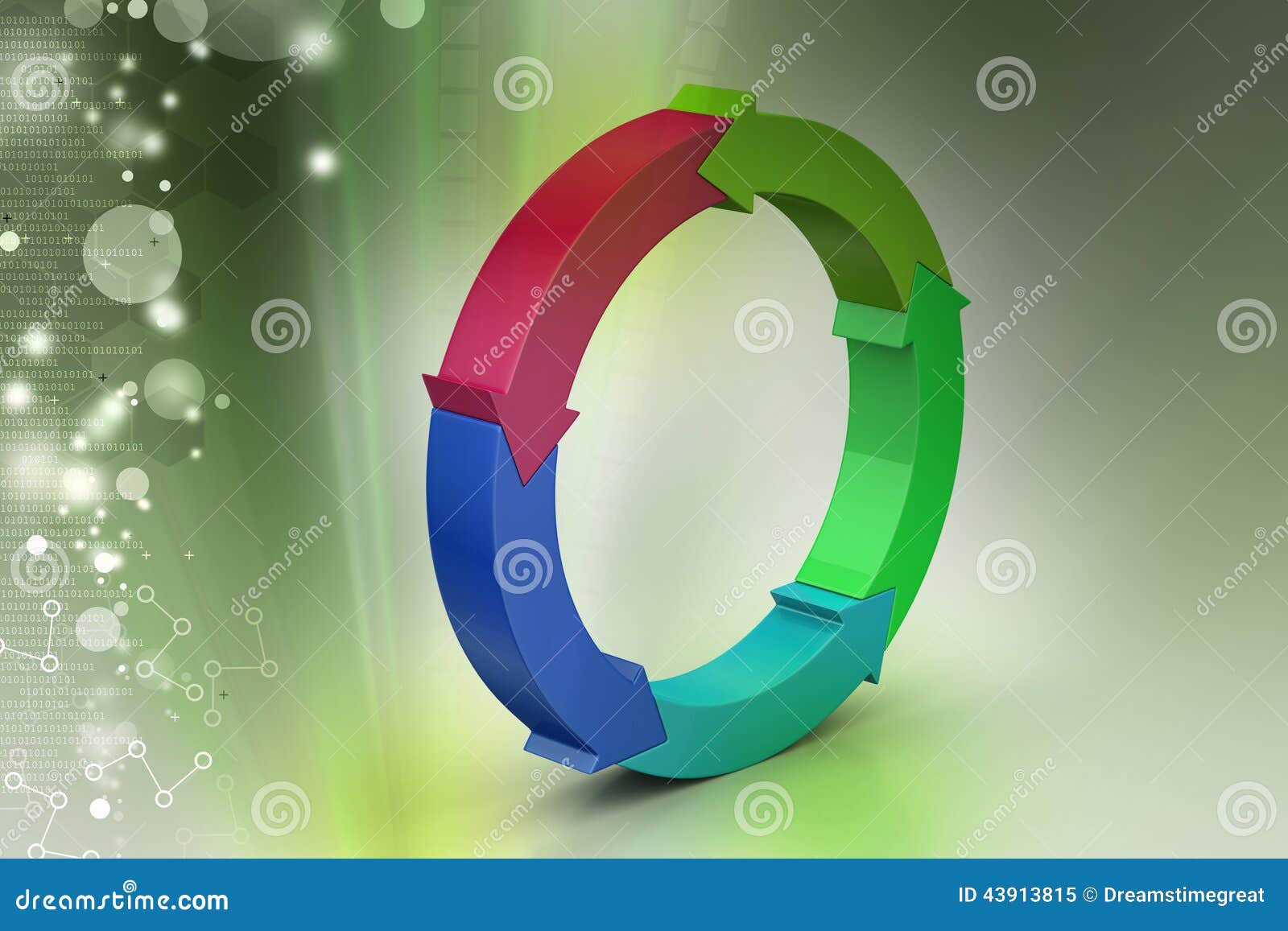 Multi colored arrow circle stock illustration. Illustration of graphic ...