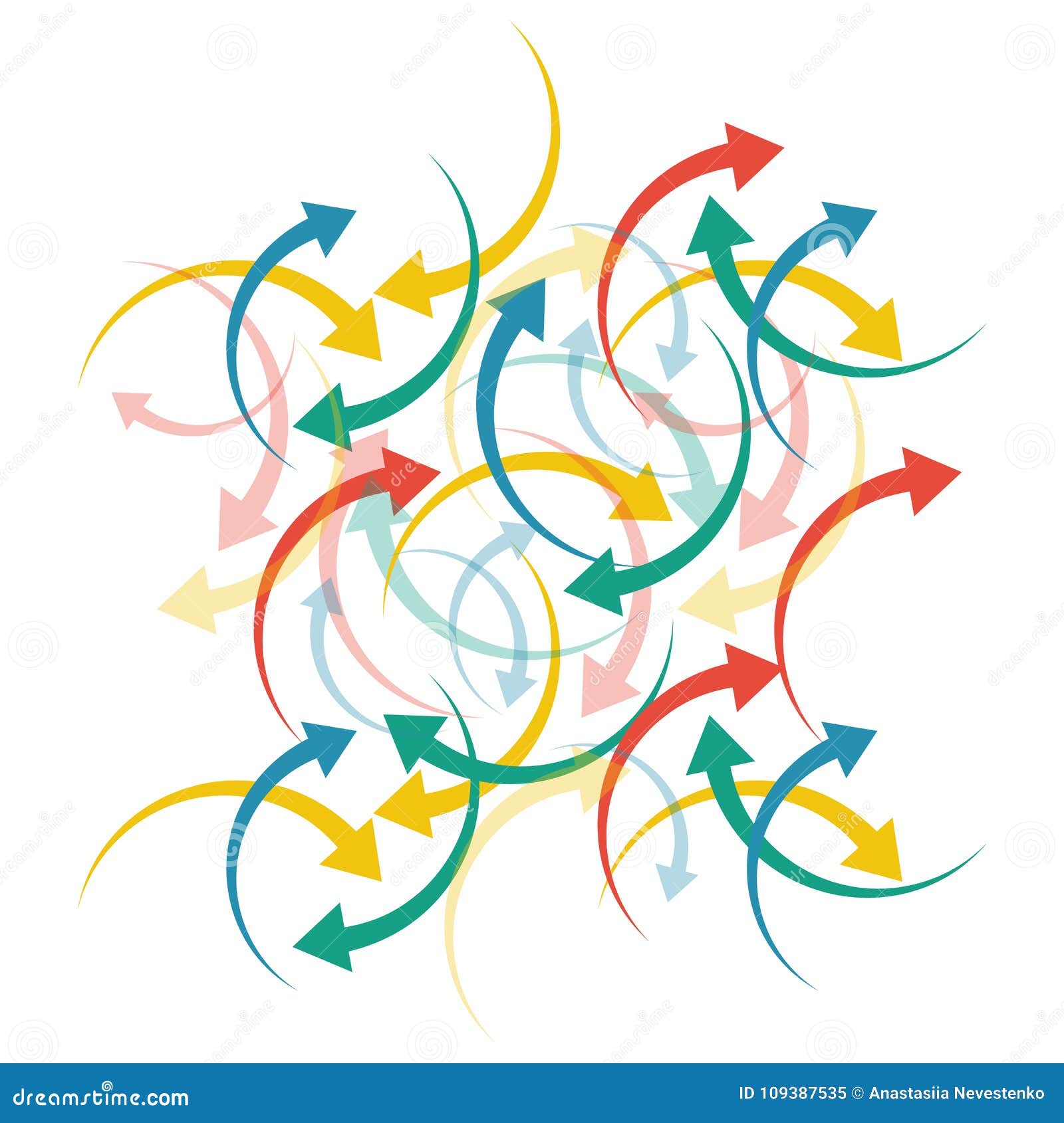 Multi colored arrows stock vector. Illustration of multicolored - 109387535 Multi colored arrows stock vector. Illustration of multicolored - 109387535