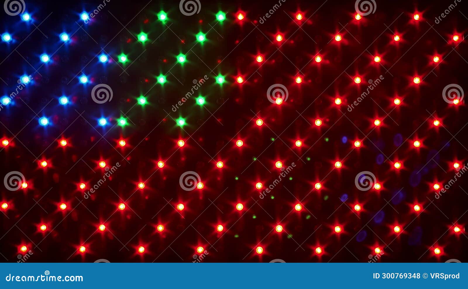 Multi Colored Background of Glowing RGB LEDs Light with Different ...