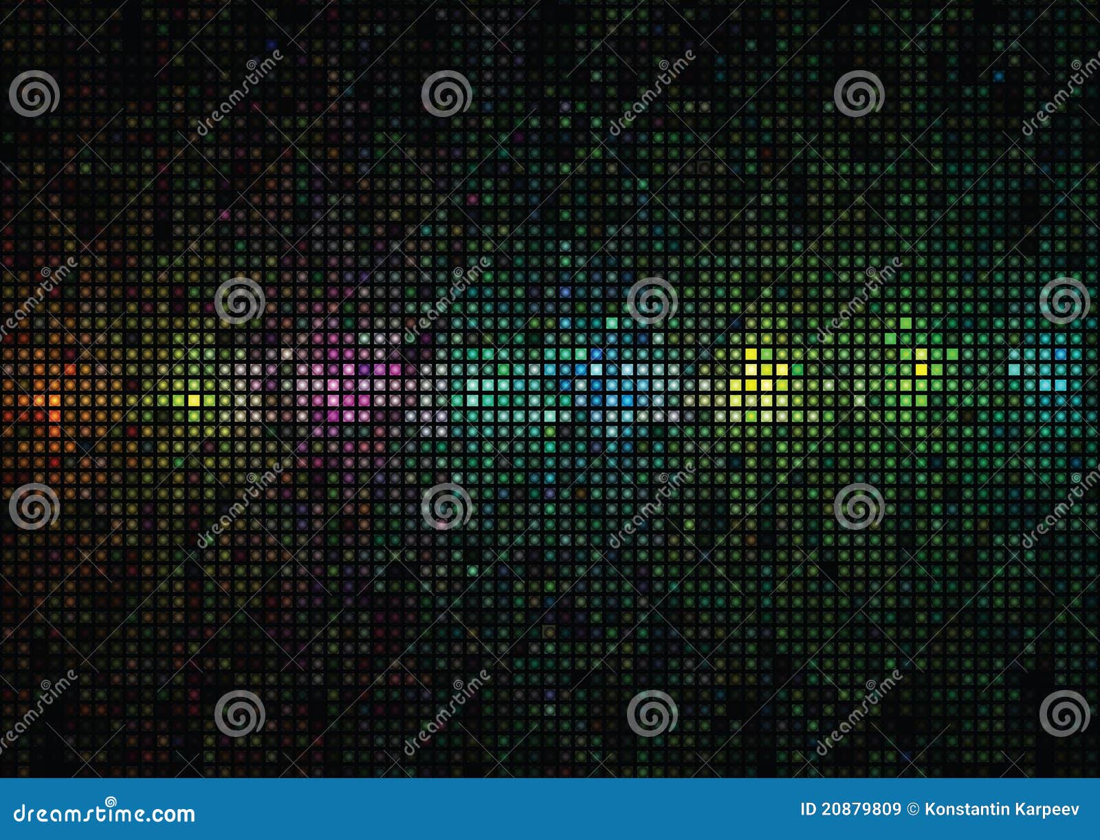 Multi-colored Background from Squares and Circles Stock Vector ...