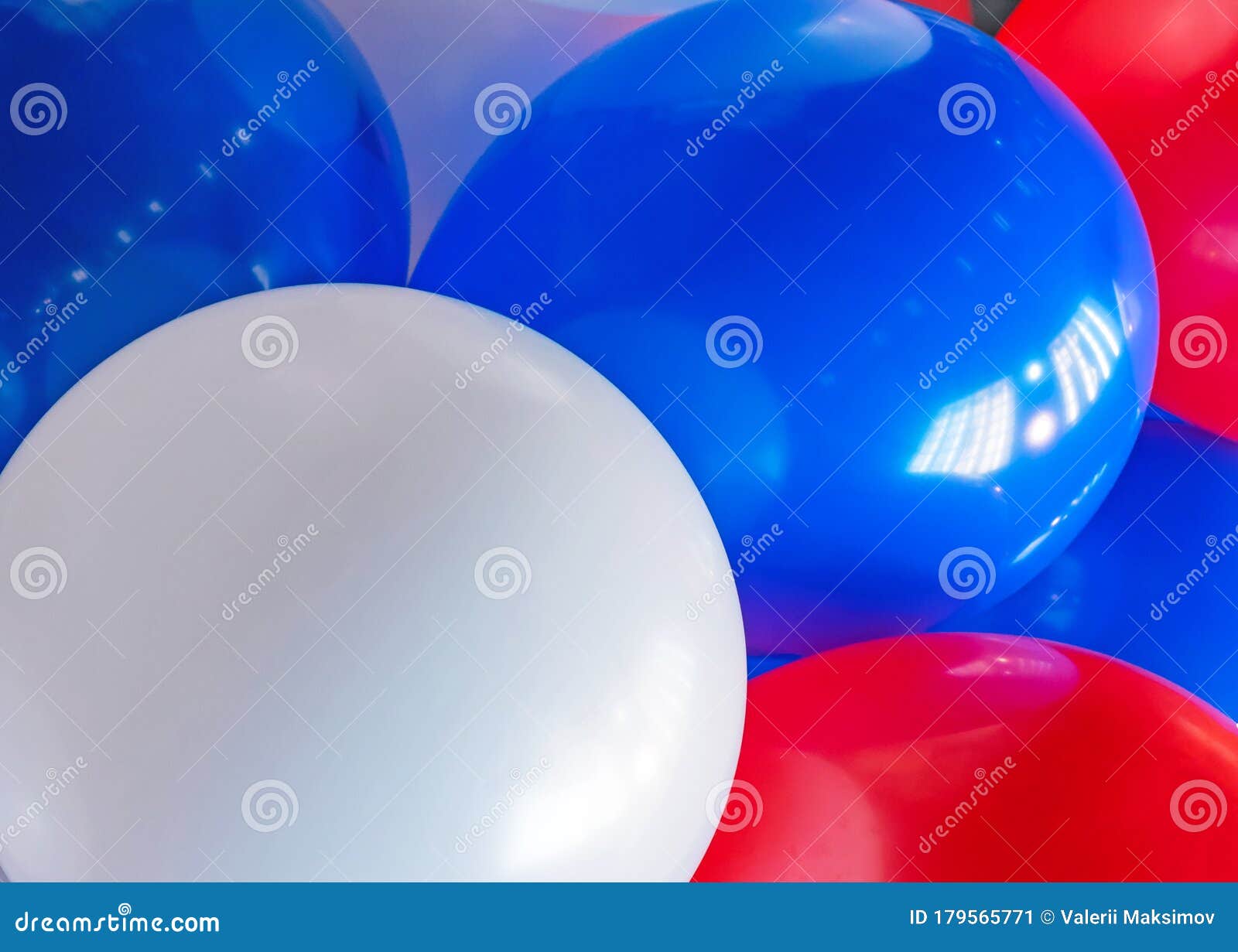 Multi-colored Balloons for a Festive Decor of Rooms Stock Image - Image ...