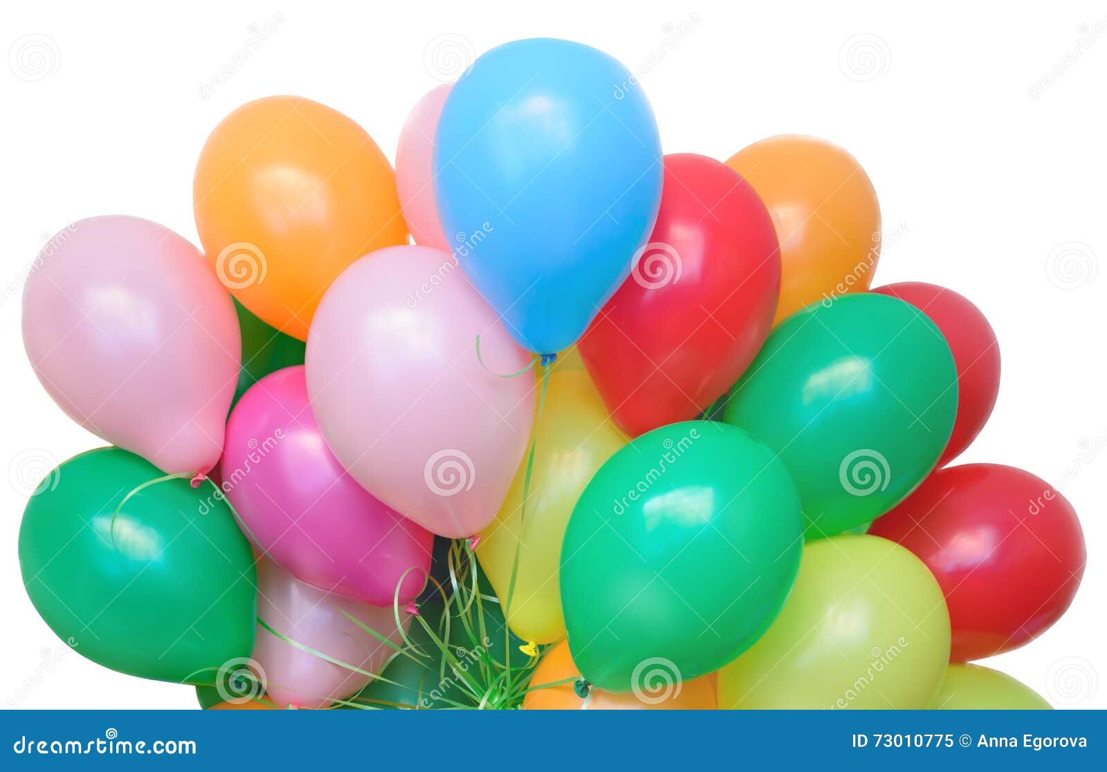 Multi-colored balloons stock image. Image of group, holidays - 73010775