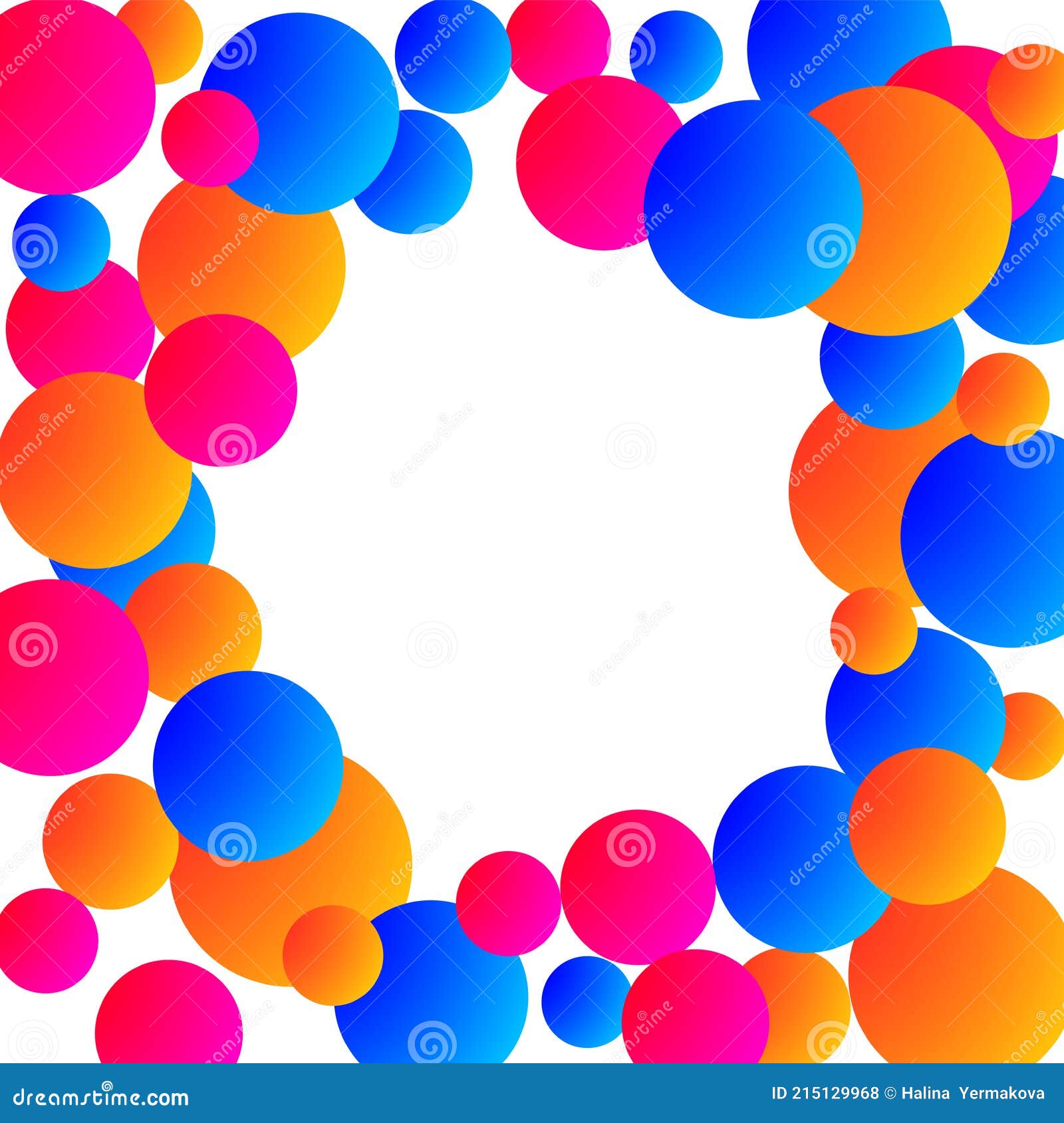 Multi-colored Balls Scattered Randomly. Background Design, Cover ...