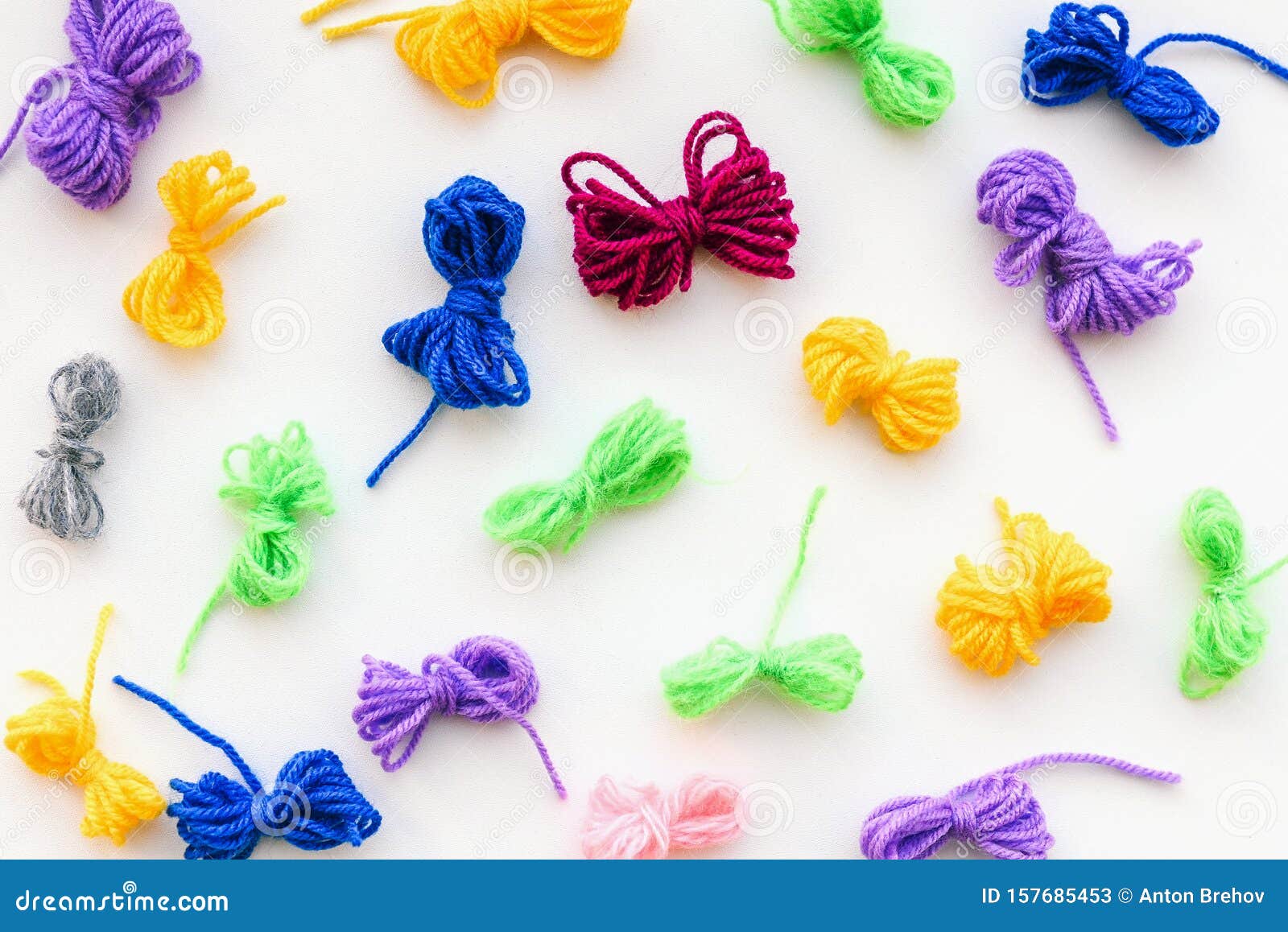 Multi-colored Bandaged Threads for Needlework. Materials To Do the Work ...