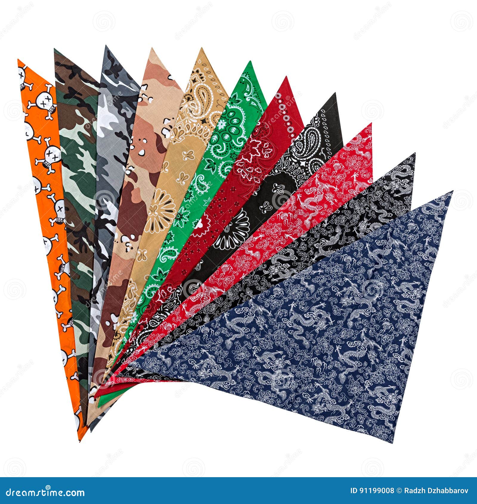 Multi Colored Bandana, Collage Stock Photo - Image of head, clothing ...