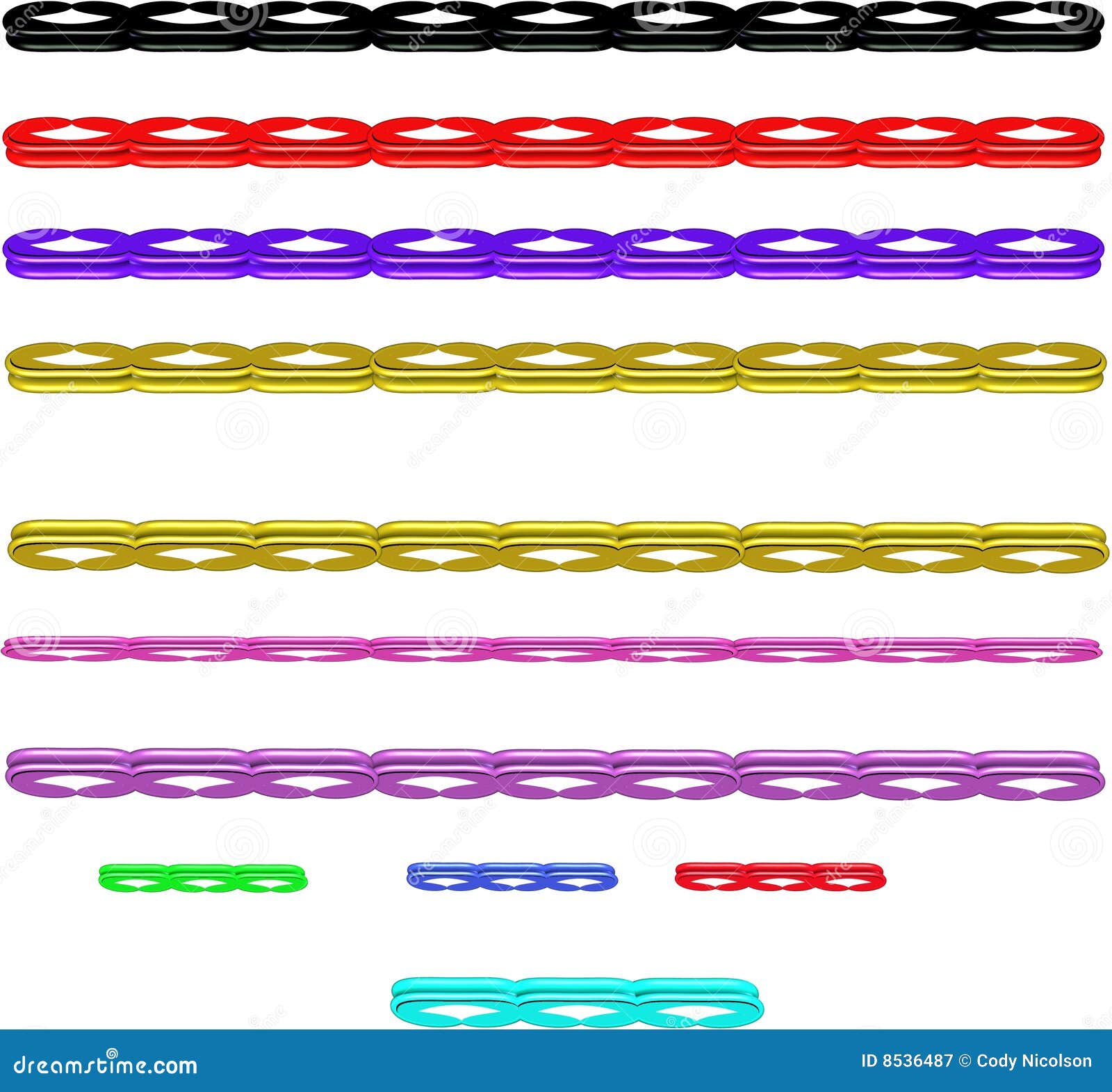 Multi Colored Bar Lines in 3d Stock Illustration - Illustration of ...