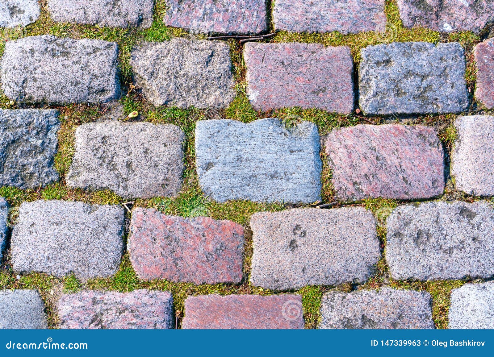Multi-colored Beautifully Folded Pavers. Old Multi-colored Stone Blocks ...