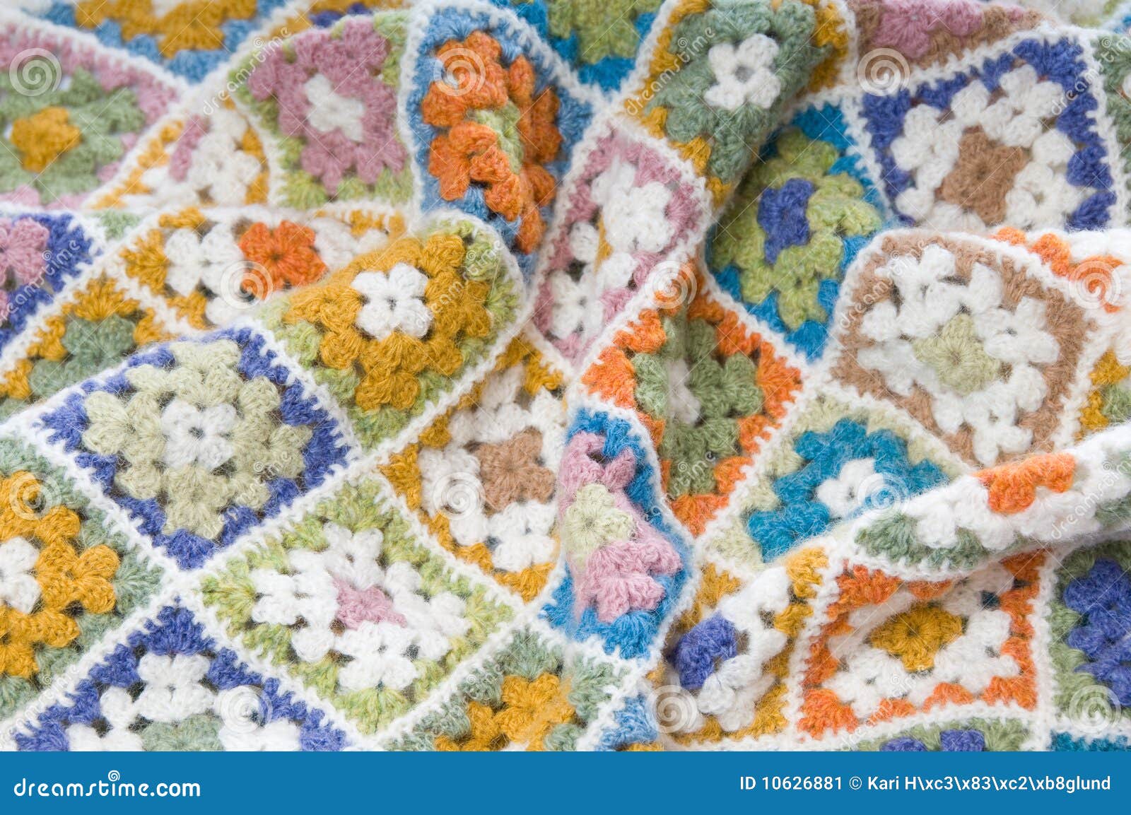 Multi Colored Blanket in Wool Stock Image - Image of copy, thrifty ...