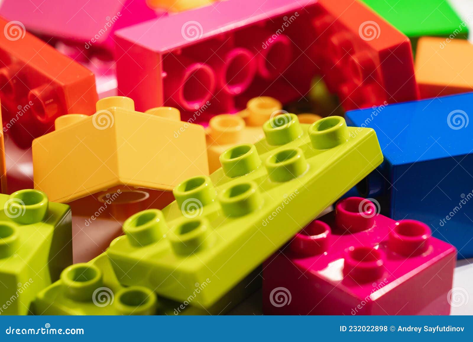 Multi-colored Blocks of Children S Designer. Details of a Educational ...