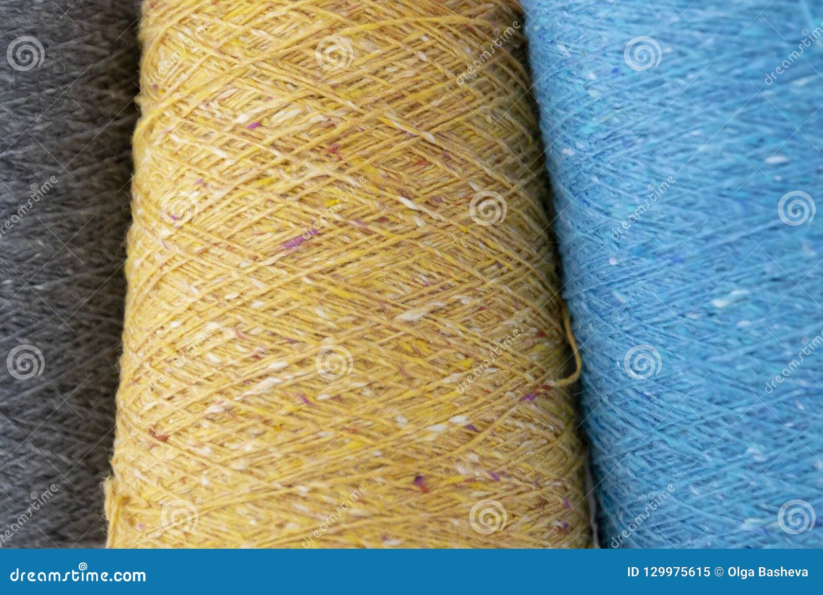 Multi-colored Bobbins of Wool Yarn for Hand and Machine Knitting Stock ...