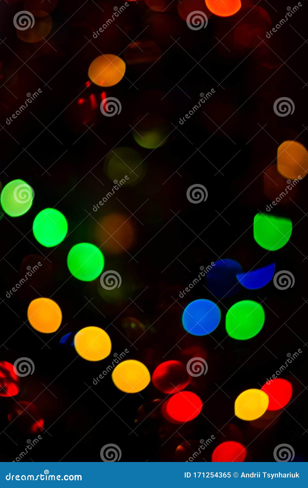 Multi-colored Bokeh on a Black Background Stock Image - Image of ...