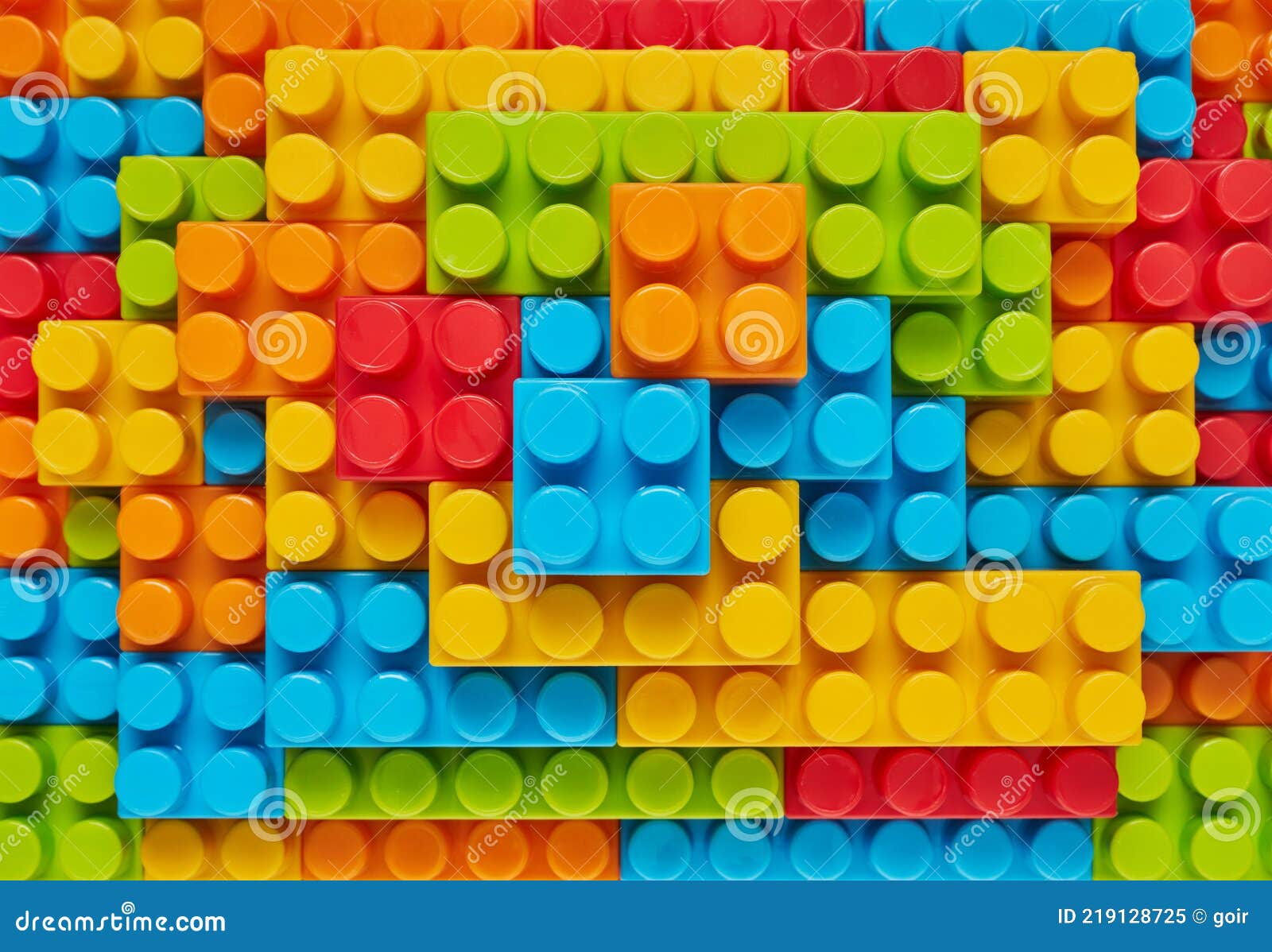 Multi-colored Bricks Background Stock Image - Image of collection ...