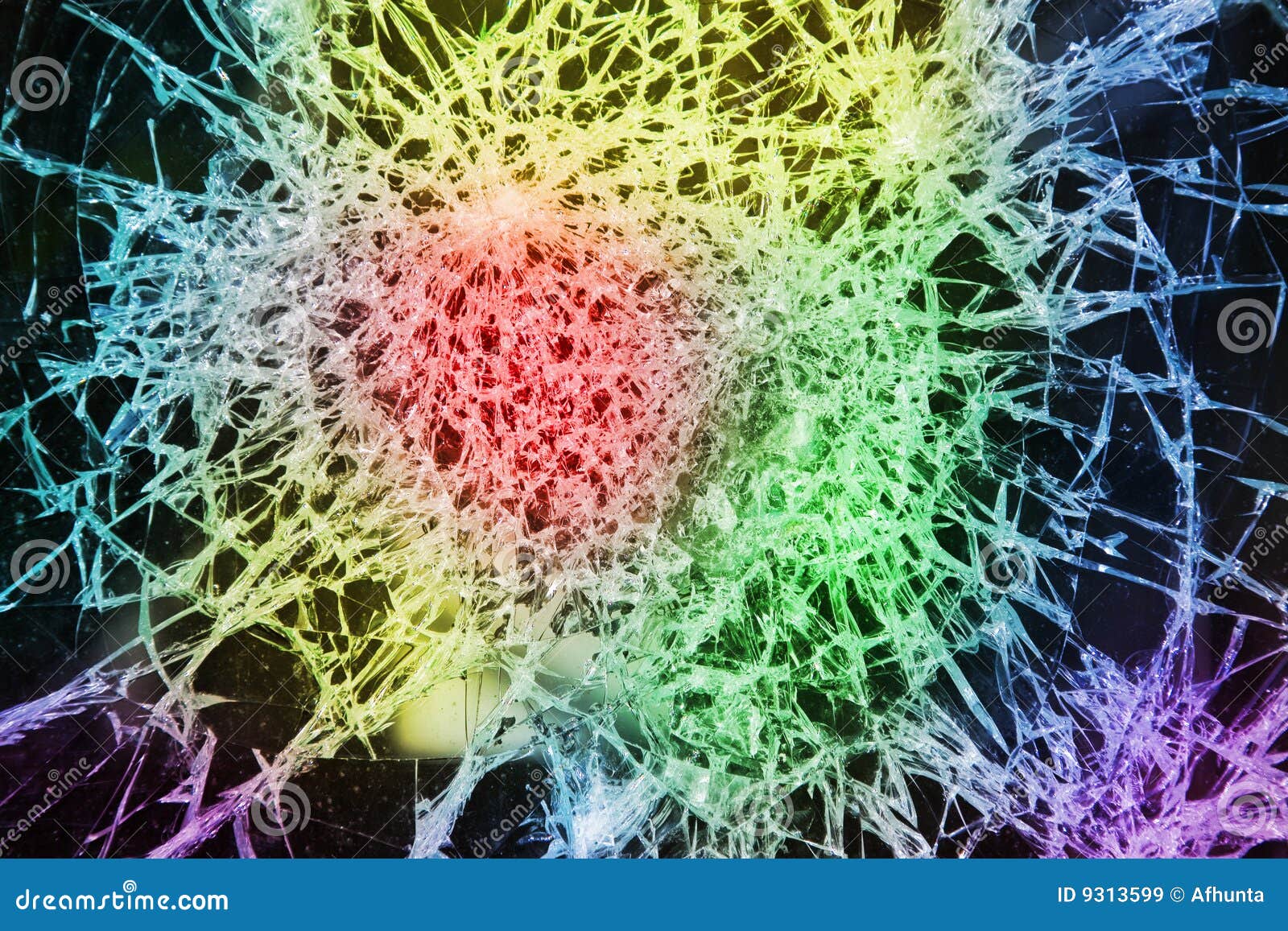 Multi-colored broken glass stock image. Image of blue - 9313599