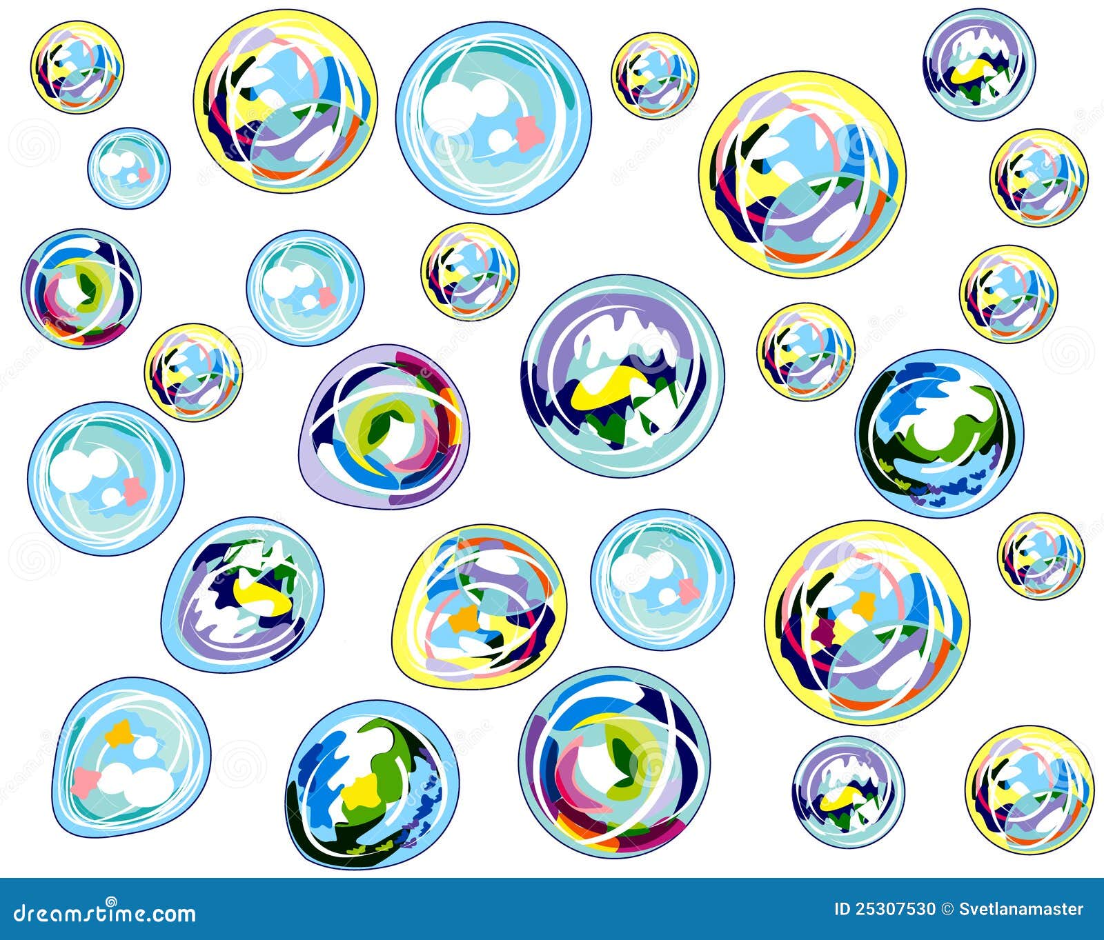 Multi-colored Bubbles Background Stock Vector - Illustration of circle ...
