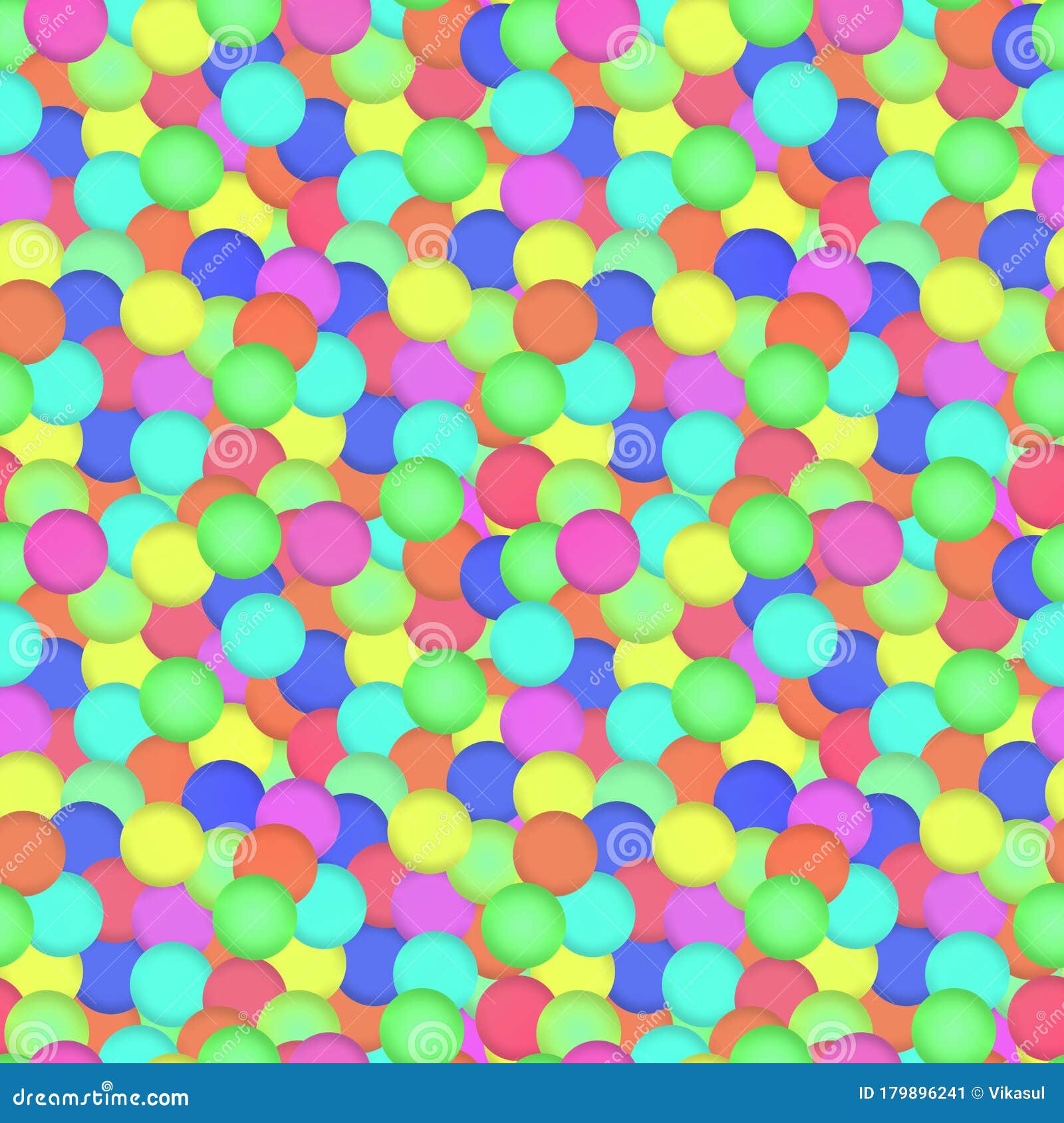 Multi Colored Bubbles Background , Seamless Pattern, Colorful Balloons ...