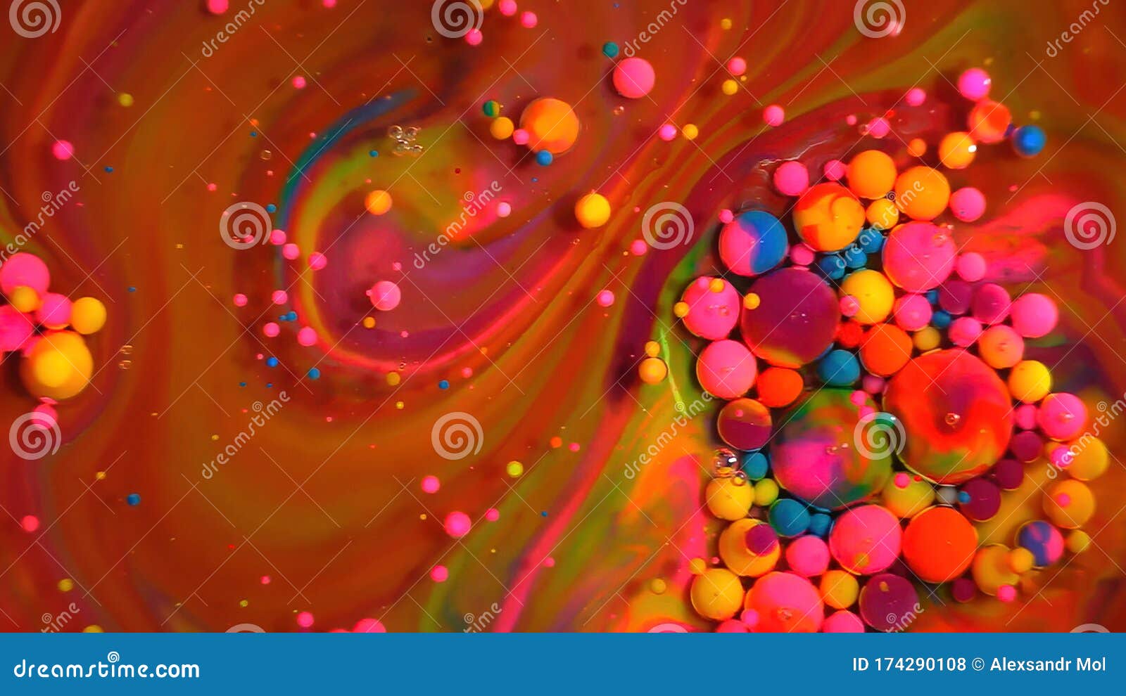 Multi-colored Bubbles in the Water Stock Photo - Image of colourful ...