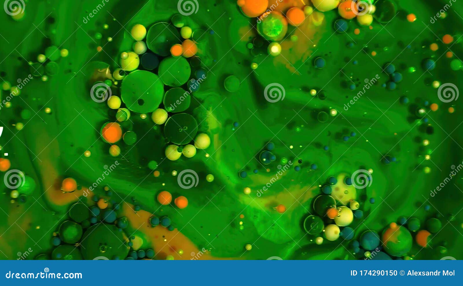 Multi-colored Bubbles in the Water Stock Photo - Image of atom ...