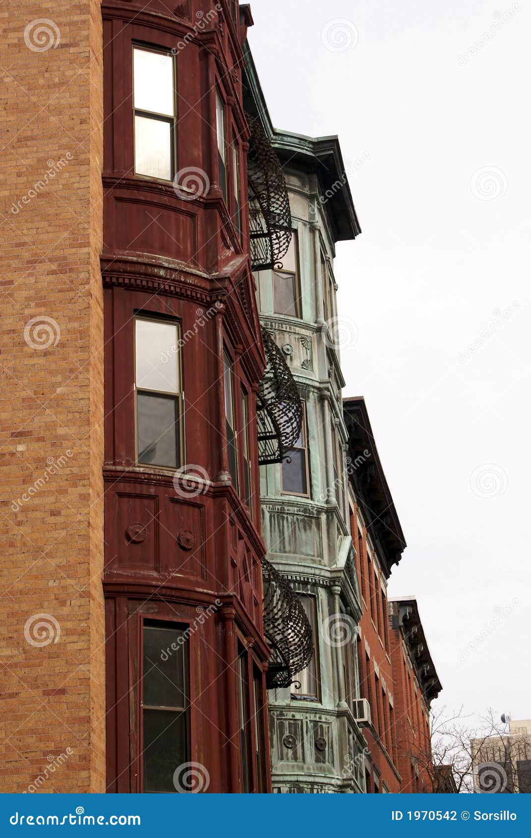 Multi colored buildings stock photo. Image of fire, hill - 1970542