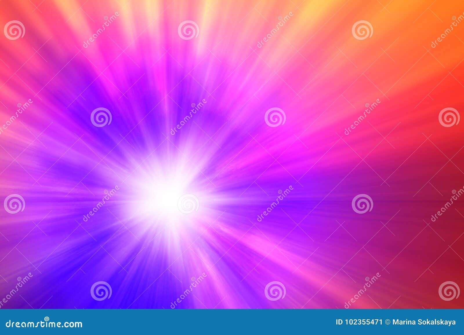 Multi-colored Burst Abstract Background Stock Illustration ...