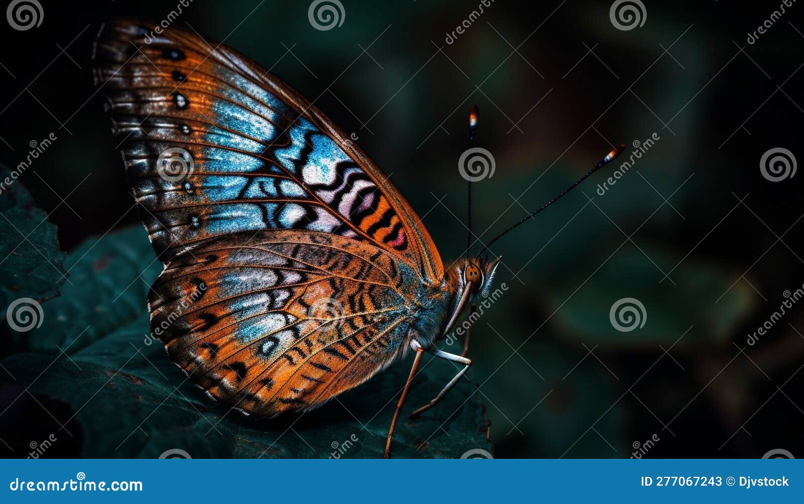 Multi Colored Butterfly Wing, Fragile Beauty in Nature Generated by AI ...