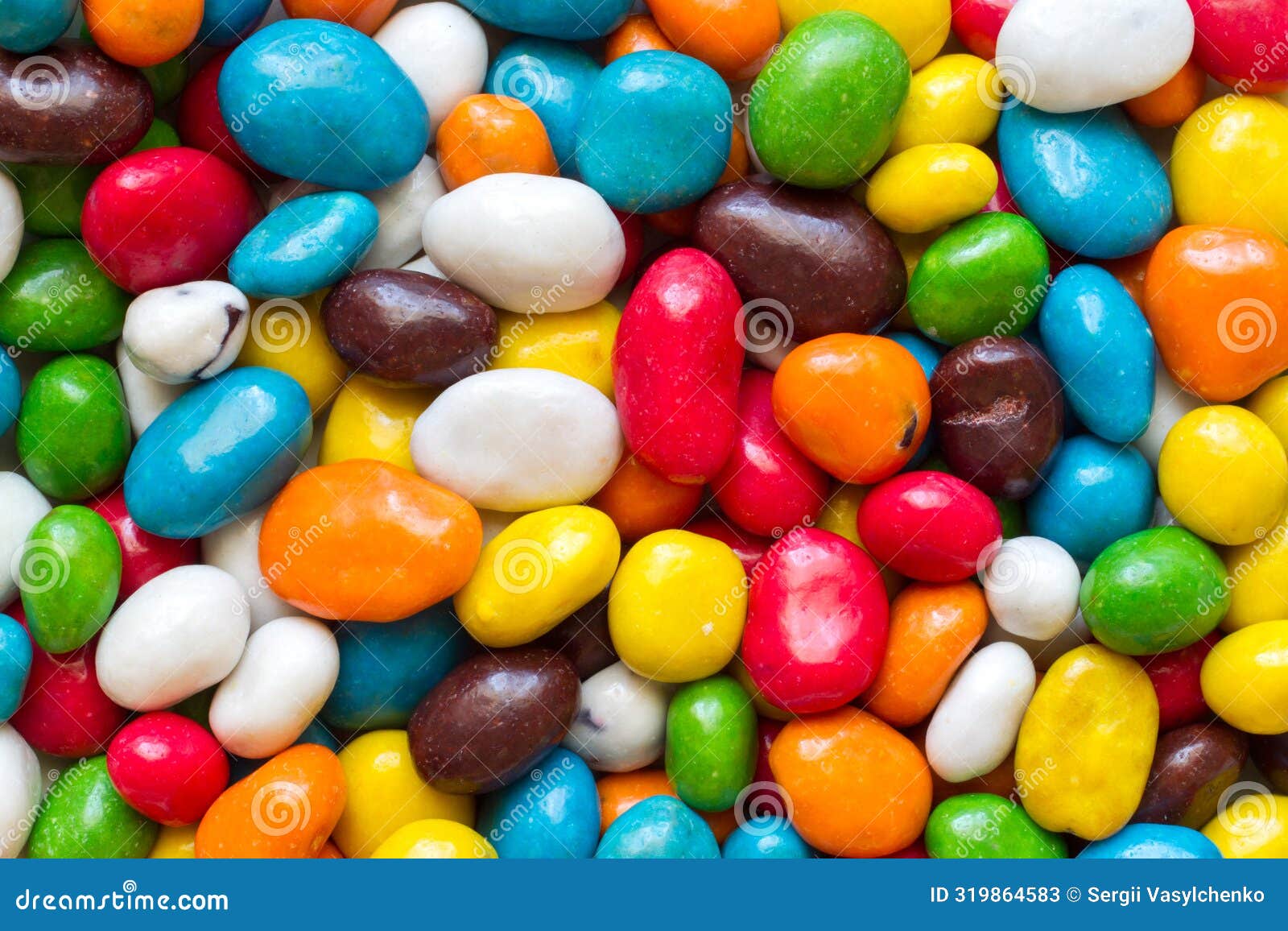 Multi-colored candies. stock image. Image of multicolored - 319864583