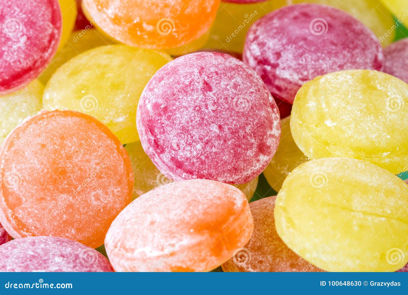 Multi Colored Candy,close Up Stock Photo - Image of pile, sweets: 100648630