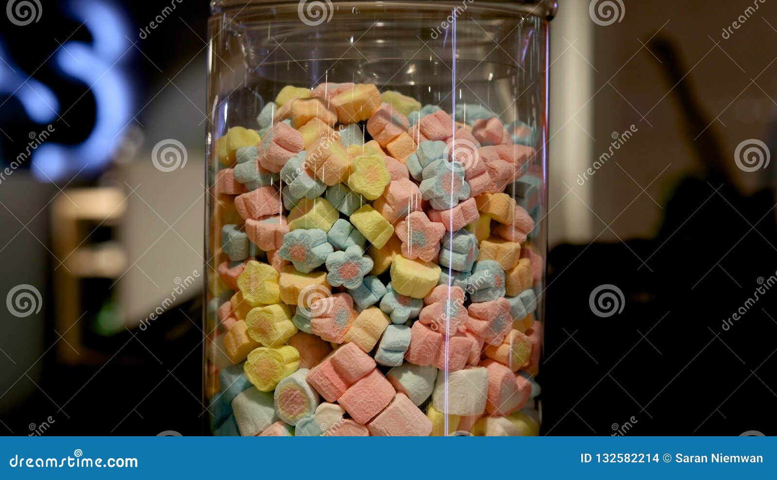 Multi-colored Candy in a Jar. Stock Photo - Image of candy, color ...