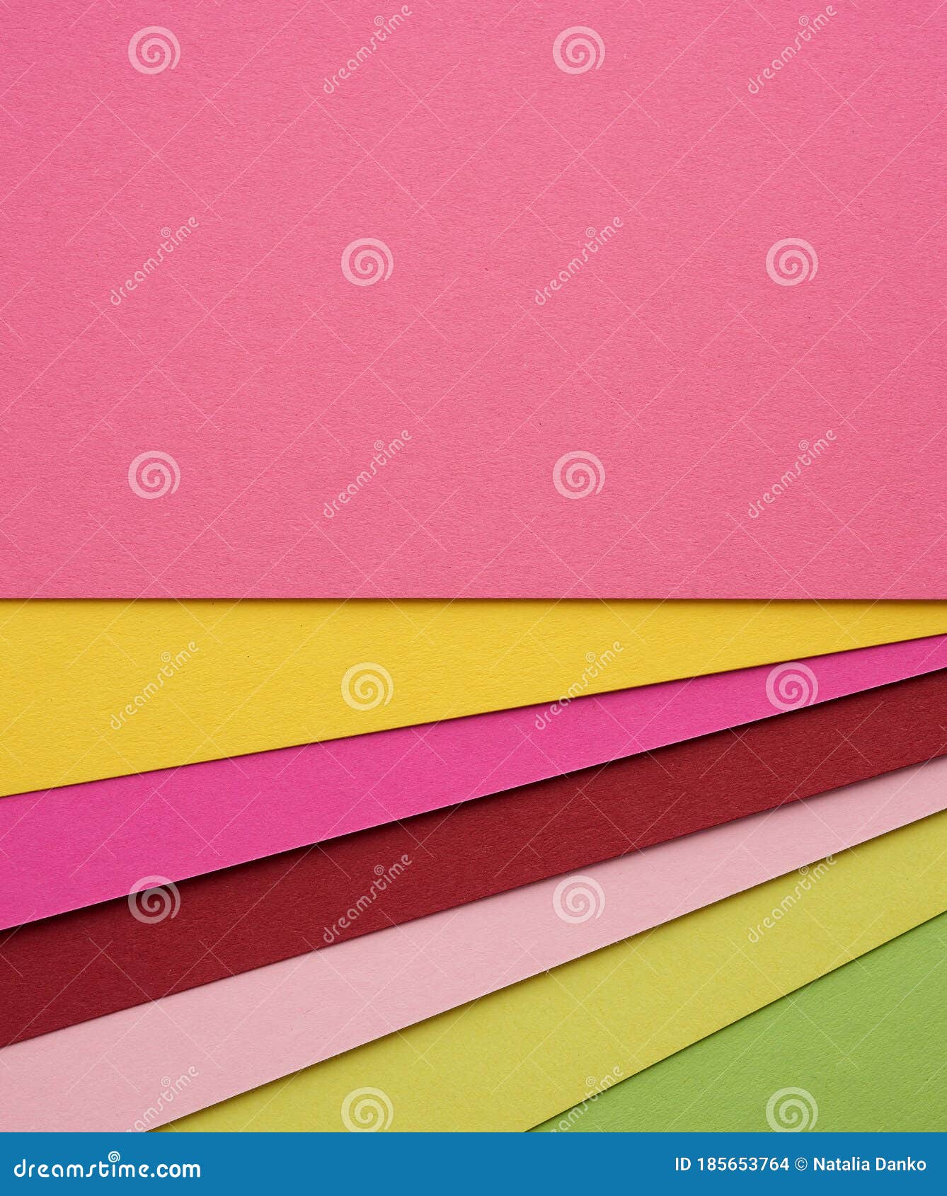 Multi-colored Cardboard Folded in Layers with a Shadow Stock Photo ...