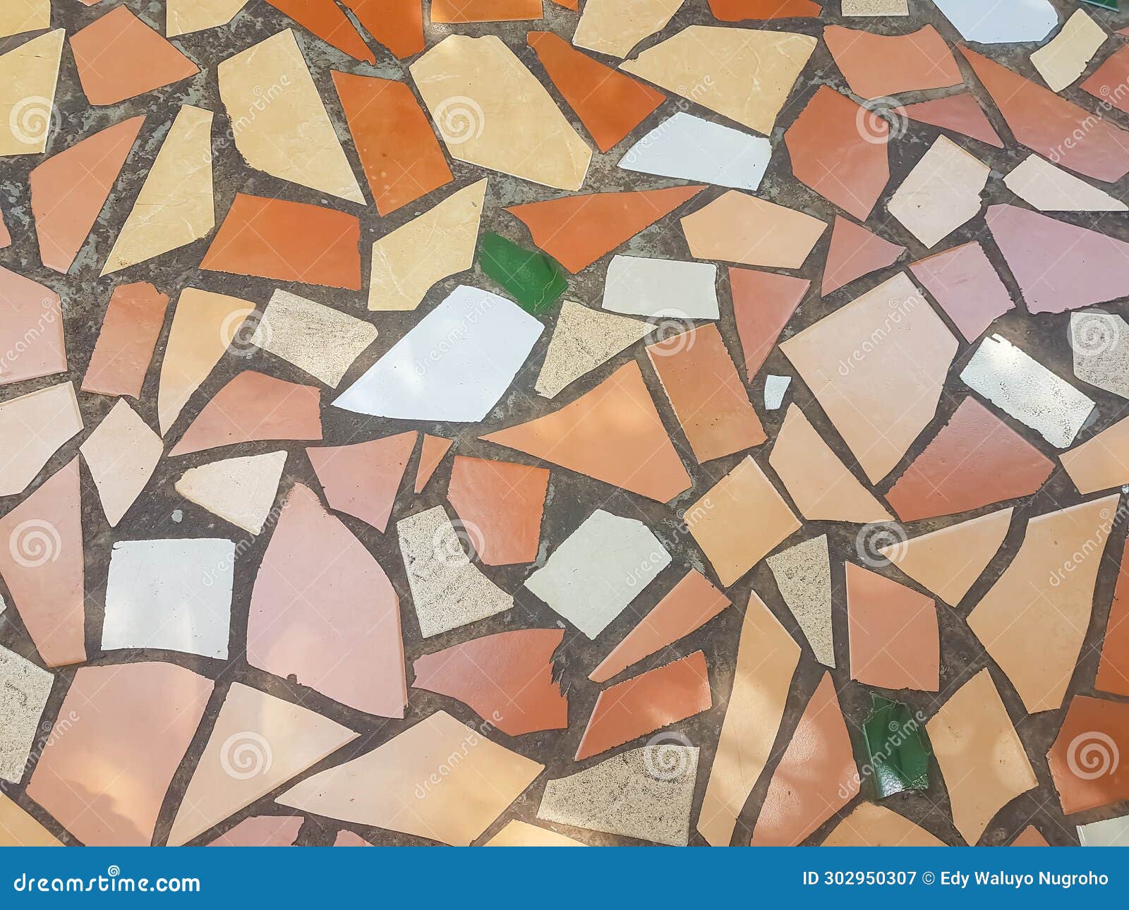 Multi Colored Ceramic Mosaic Stock Image - Image of creative, geometric ...