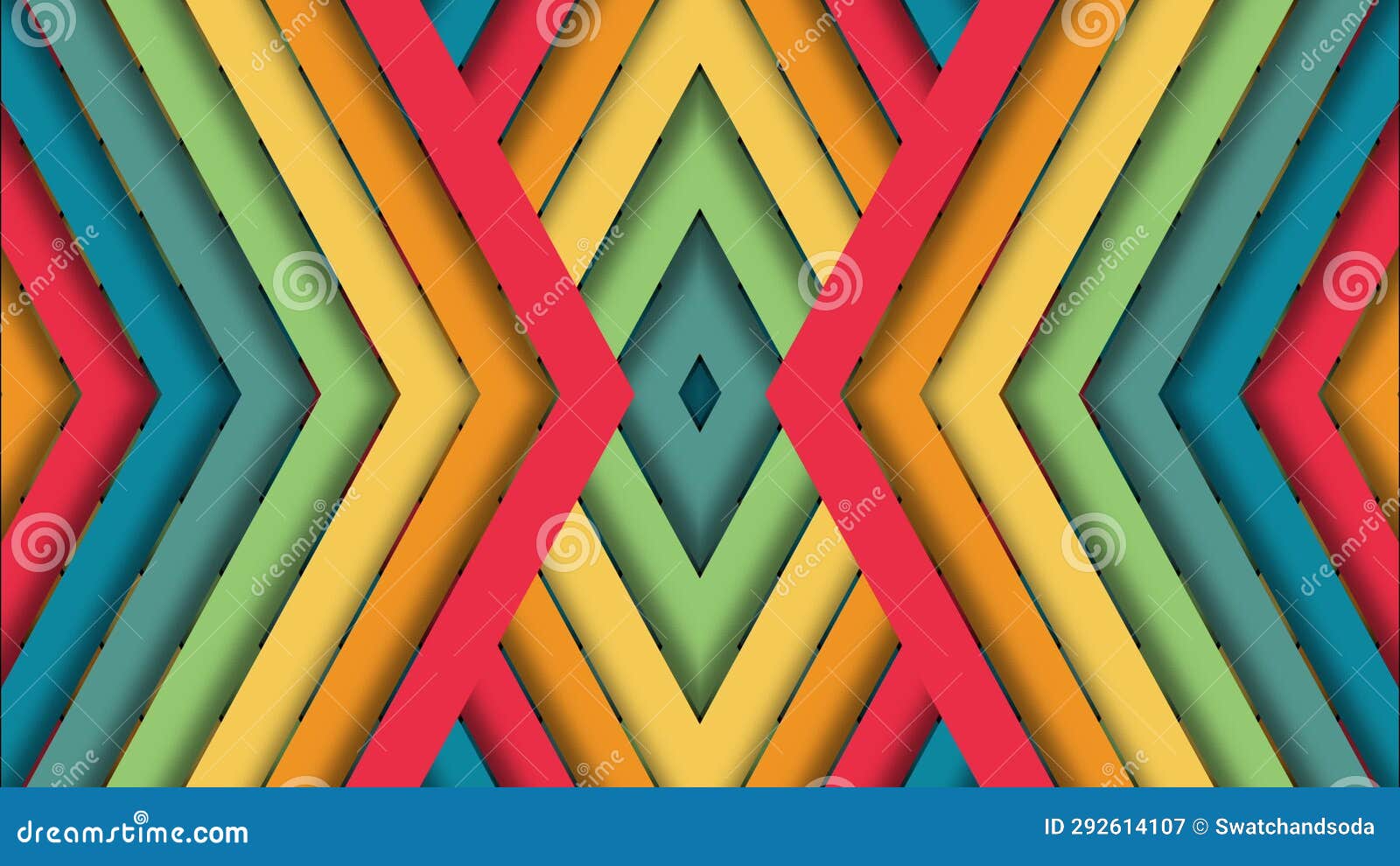Multi Colored Chevron Tile Background Loop Stock Video - Video of ...