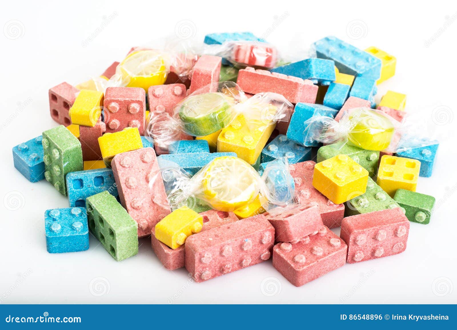 Multi-colored Chewy Candies in the Form Designer Stock Photo - Image of ...