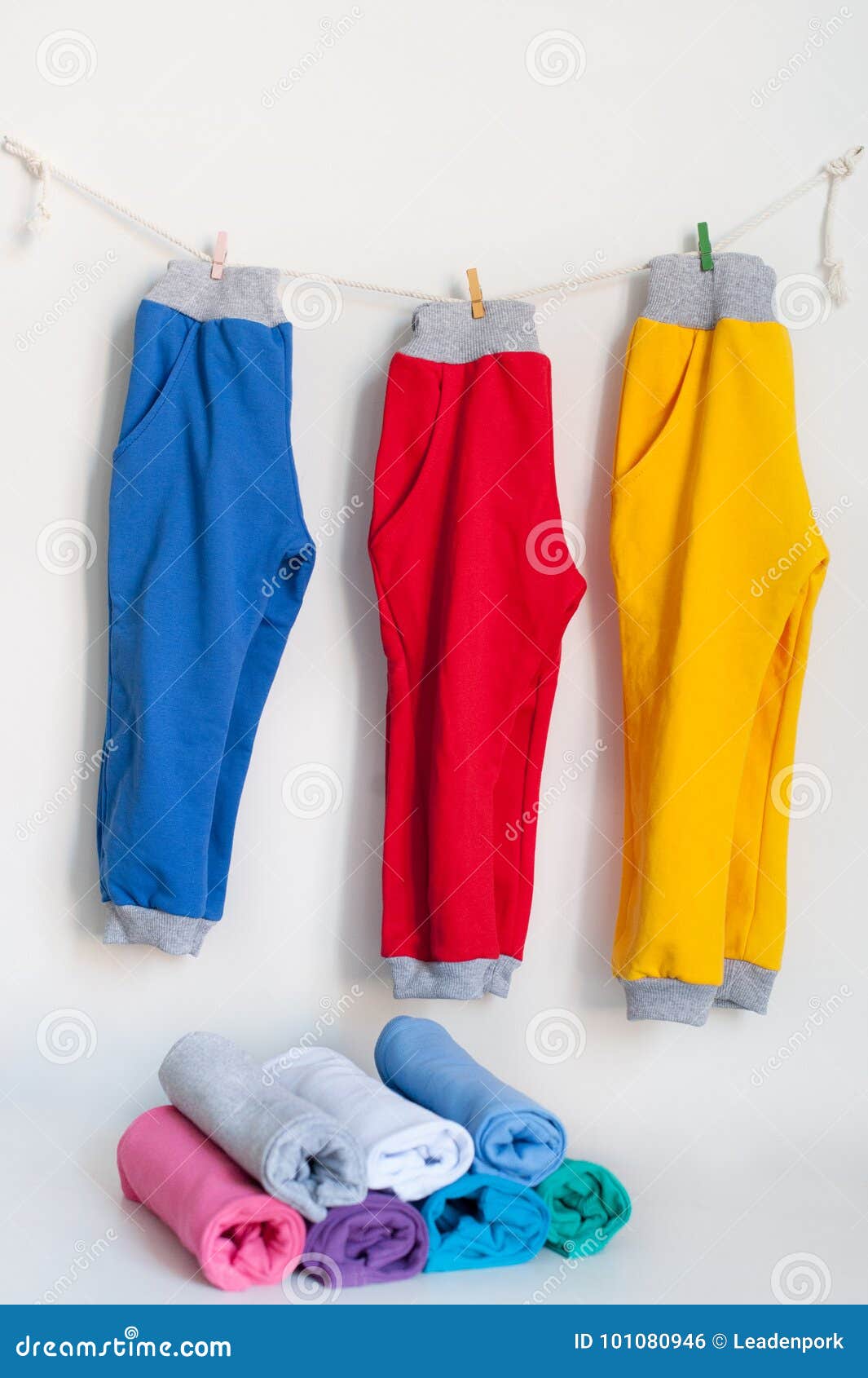 Multi-colored Children`s Clothes Stock Photo - Image of pink, clothes ...