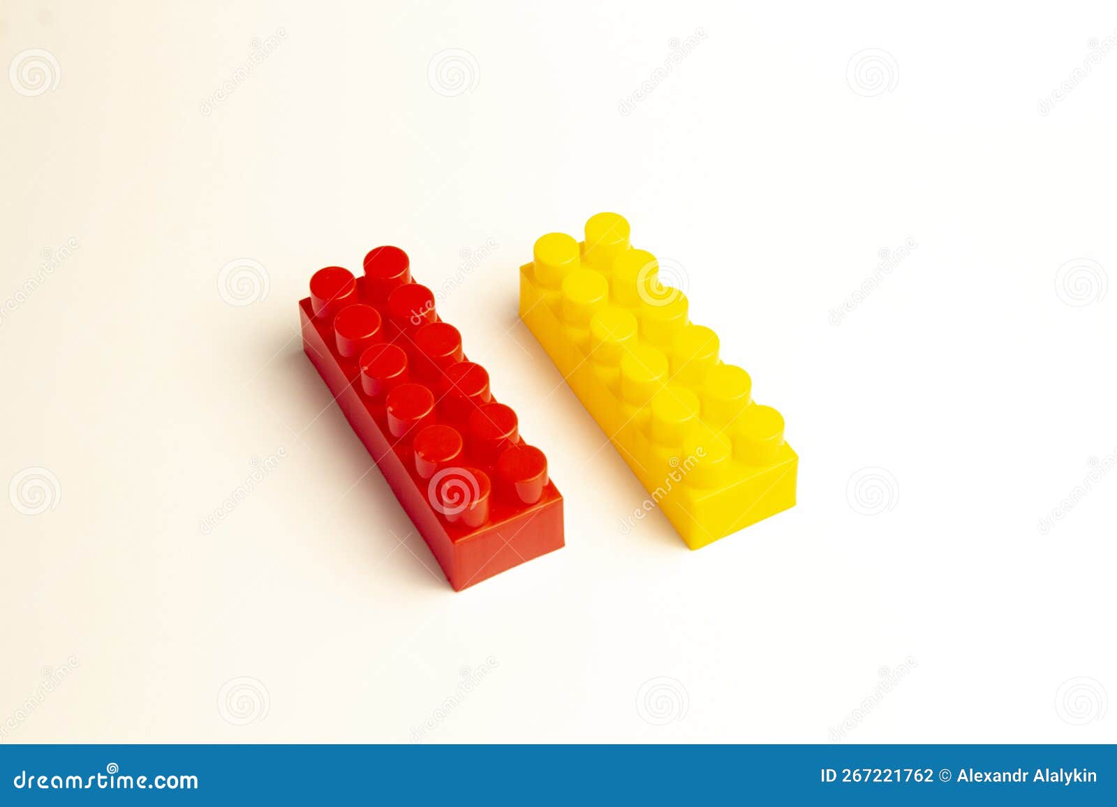 Multi-colored Children S Plastic Constructor, on a White Background ...