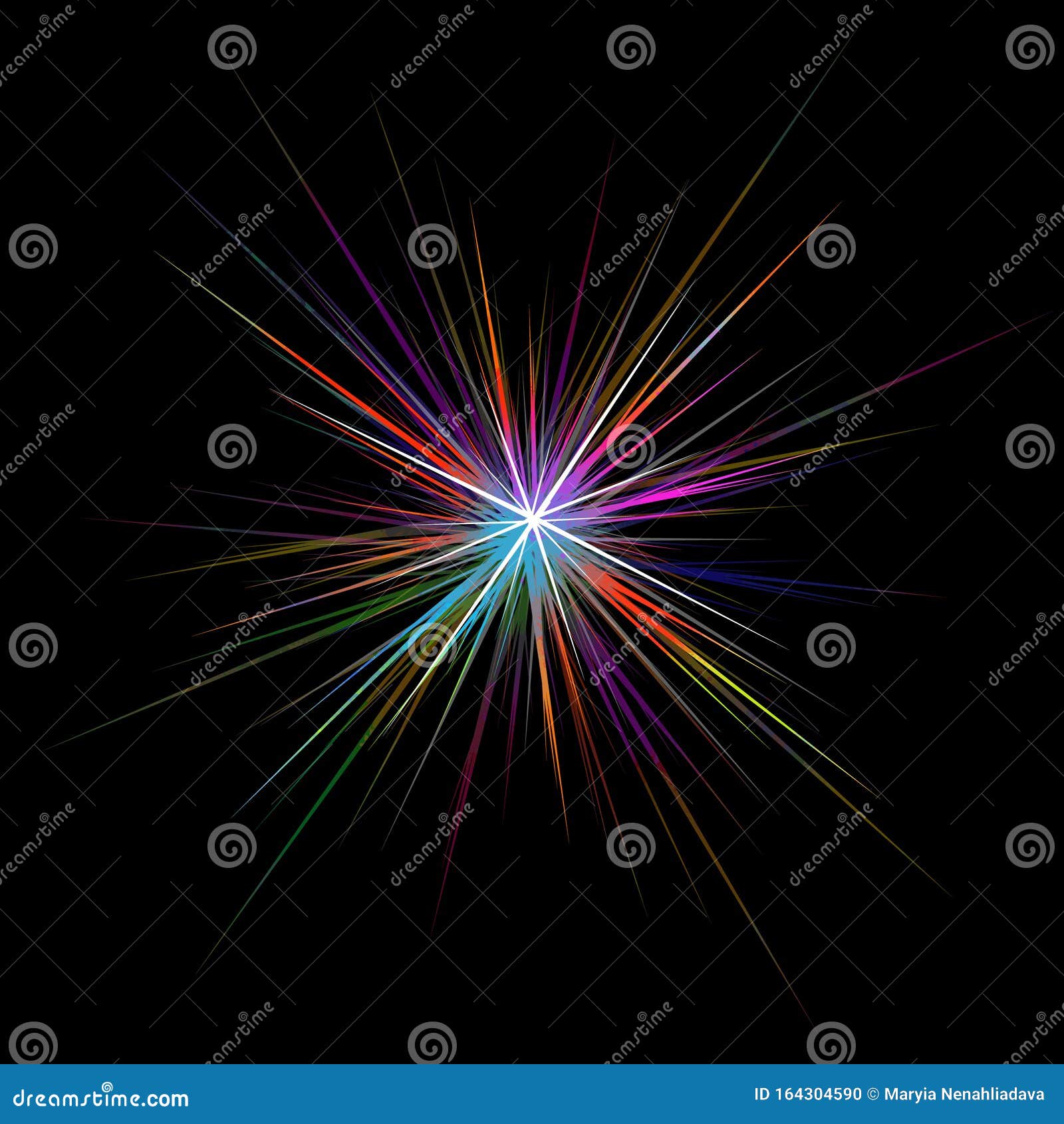 A Multi-colored Christmas Star. Vector Stock Illustration ...