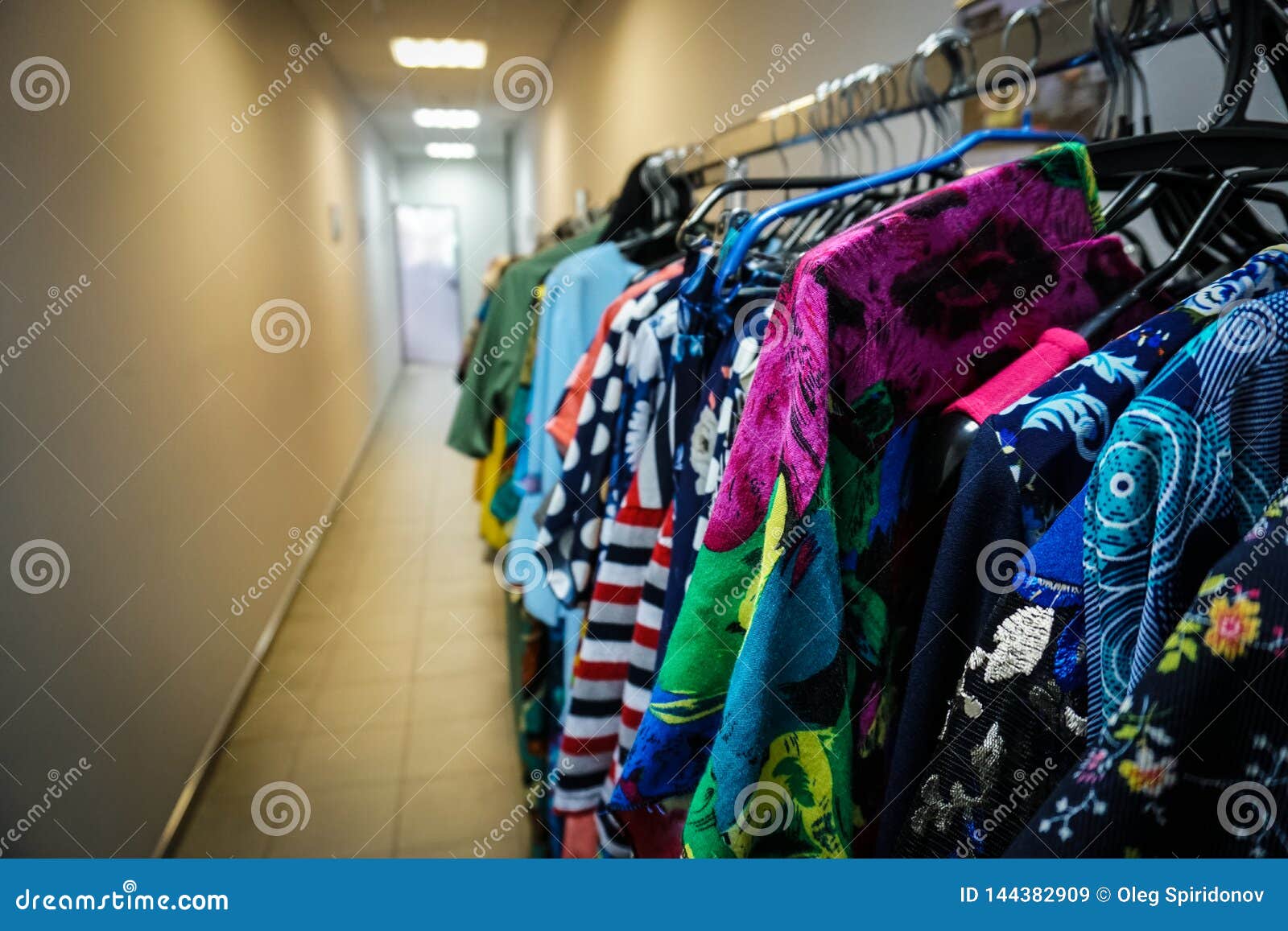 Multi-colored clothes stock image. Image of abstract - 144382909