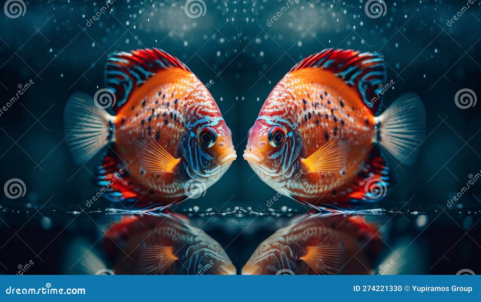 Multi Colored Clown Fish Swimming in Tropical Reef Generated by AI ...