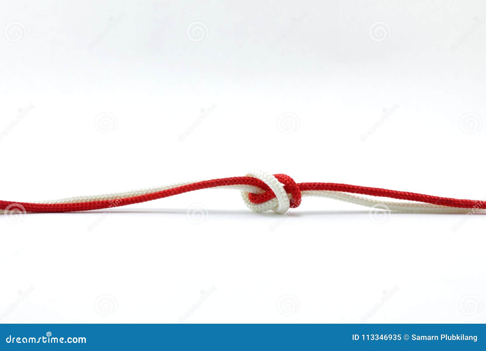 Multi-colored Coiled Rope and Knotted Rope Stock Image - Image of ...