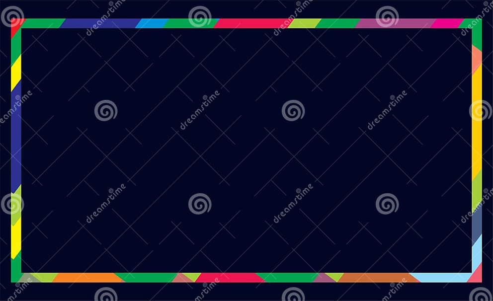 Multi Colored Company Logo with Rainbow Color Border Stock Vector ...