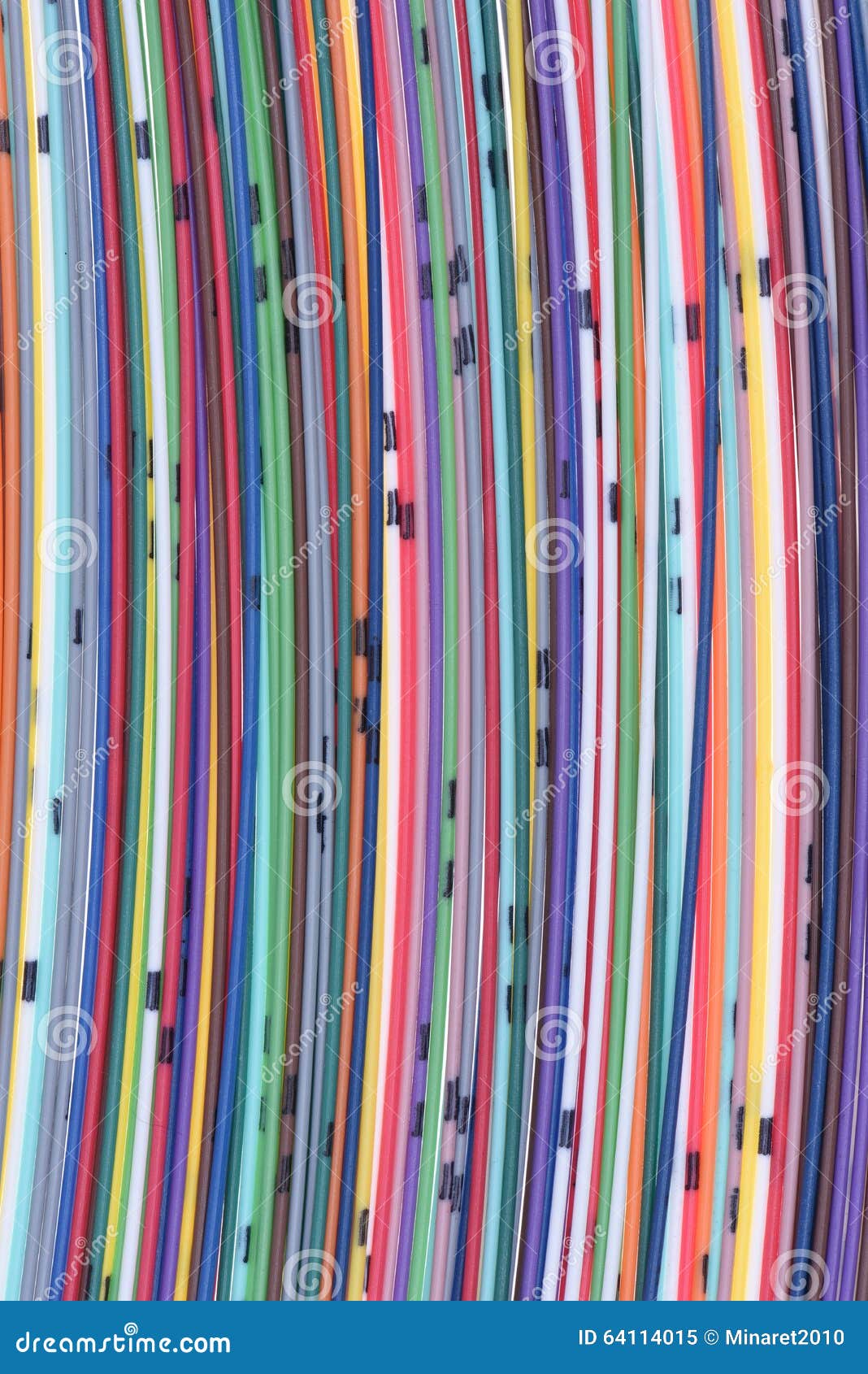 Multi Colored Computer Network Cables Stock Image - Image of color ...