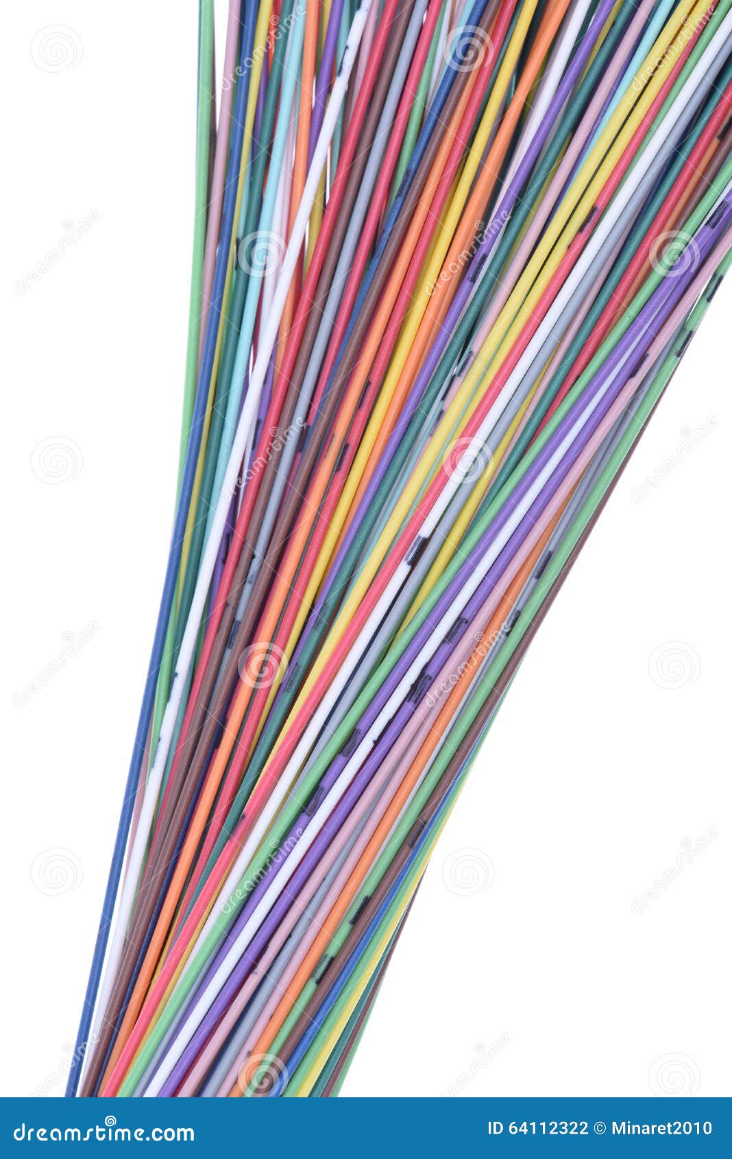 Multi Colored Computer Network Cables Stock Photo - Image of link ...