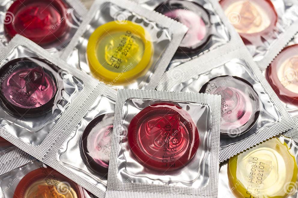 Multi colored condoms stock image. Image of healthy, lifestyle - 96331475