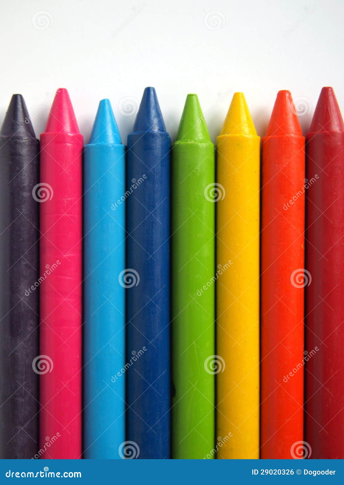 Multi-colored crayon stock photo. Image of color, sketch - 29020326