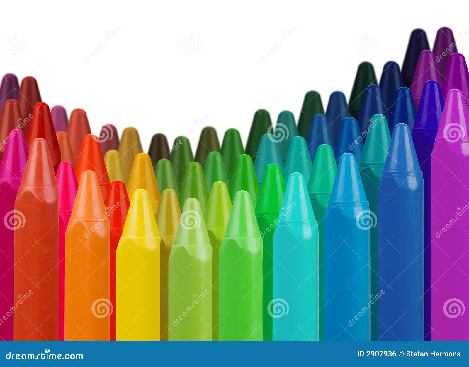 Multi-colored Crayon Border Stock Photo - Image of mulitcolored ...