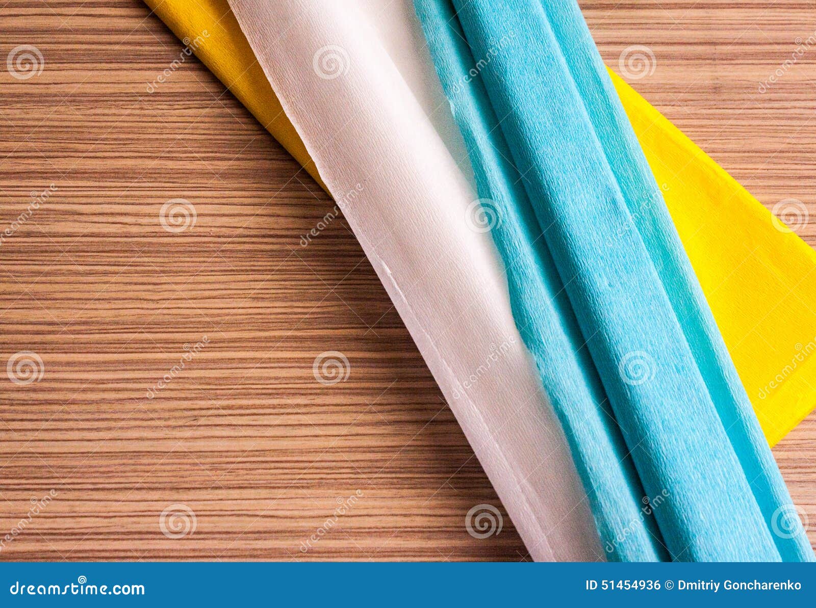 Multi-colored crepe paper stock photo. Image of birthday - 51454936