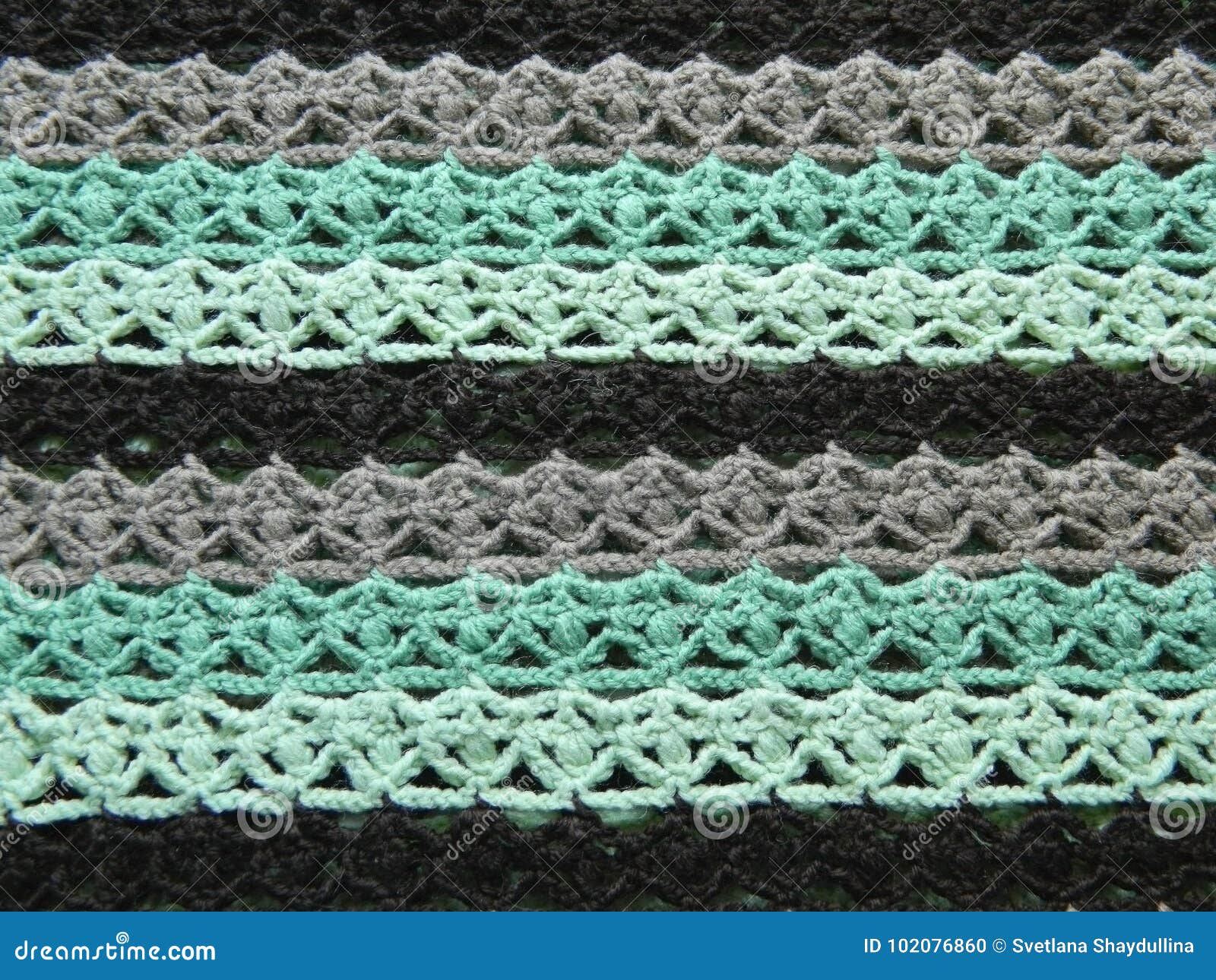 Multi-colored Crocheted Pattern Stock Photo - Image of fabric ...