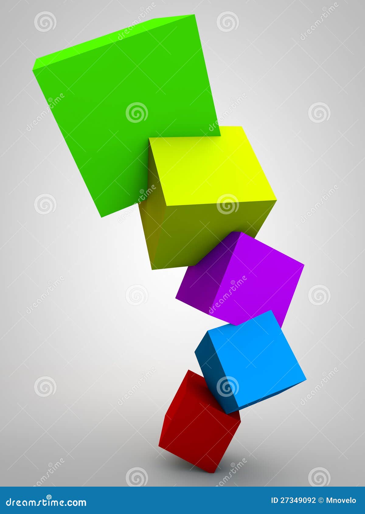 Multi Colored Cubes stock illustration. Illustration of gradient - 27349092