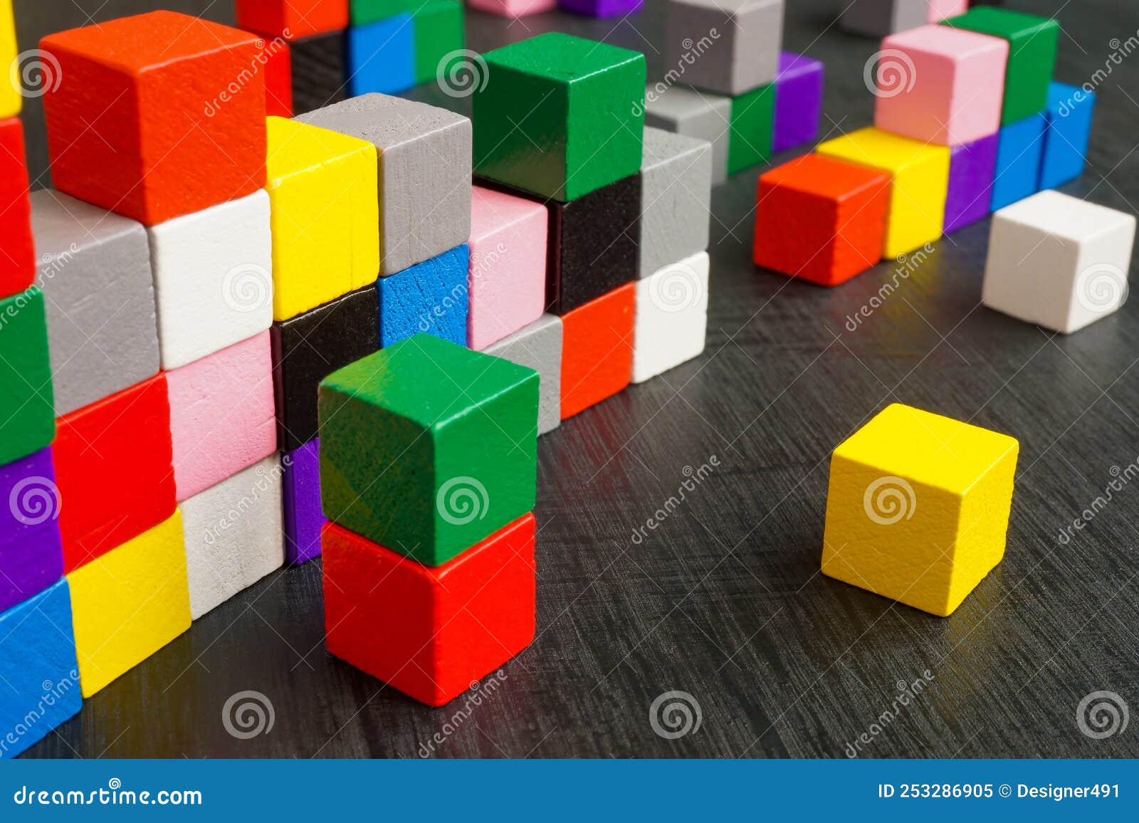Multi-colored Cubes on the Surface As a Symbol of Complexity, Diversity ...
