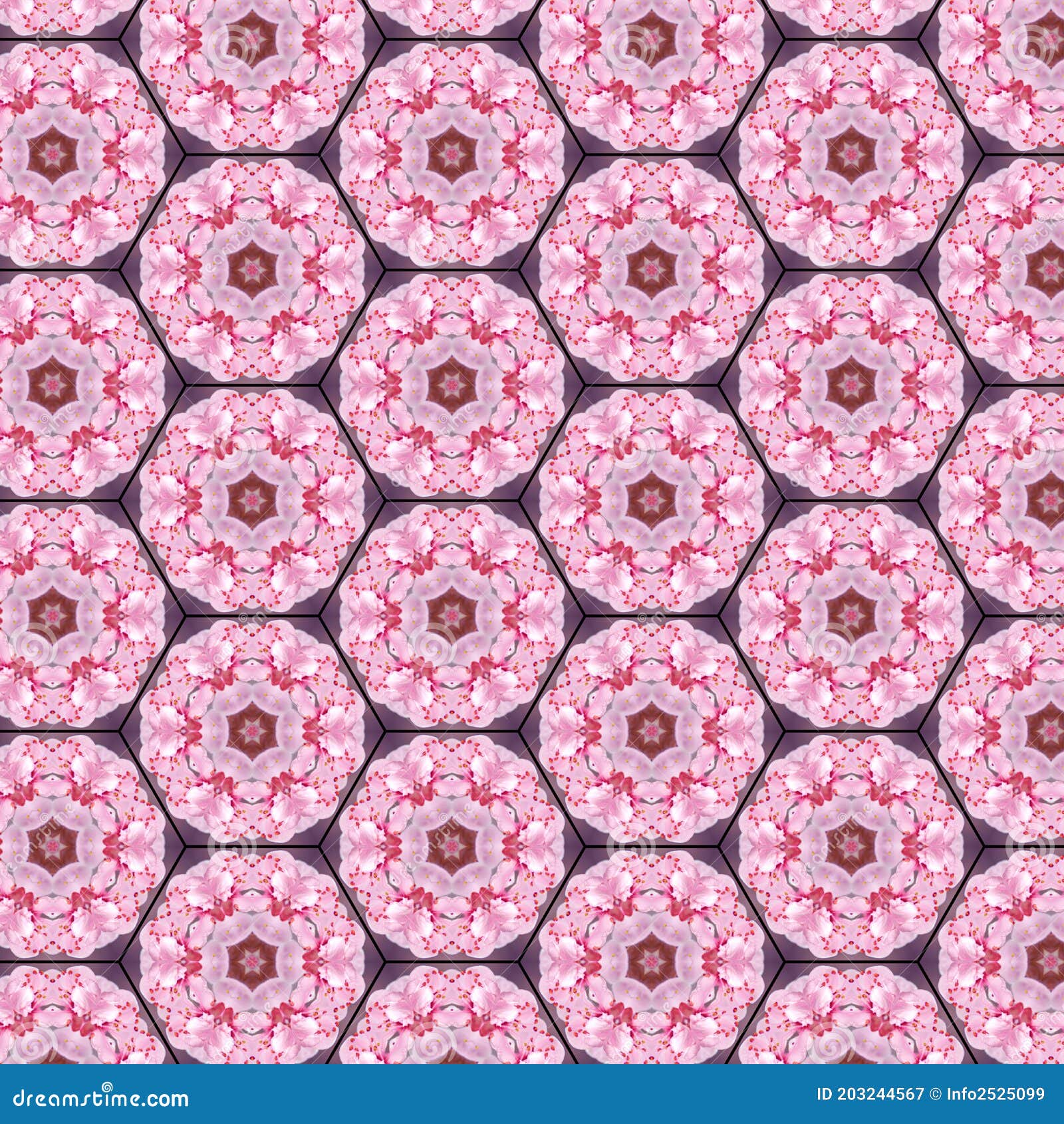 Design of Motive Pattern with Flowers, Stars and Abstract Form Inside ...