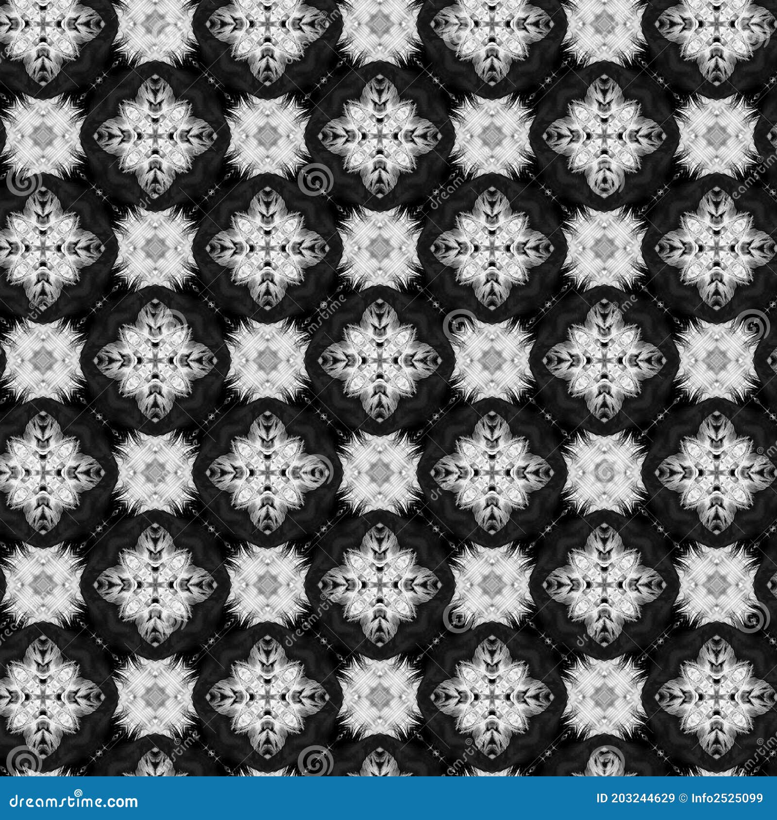 Design of Motive Pattern with Flowers, Stars and Abstract Form Inside ...